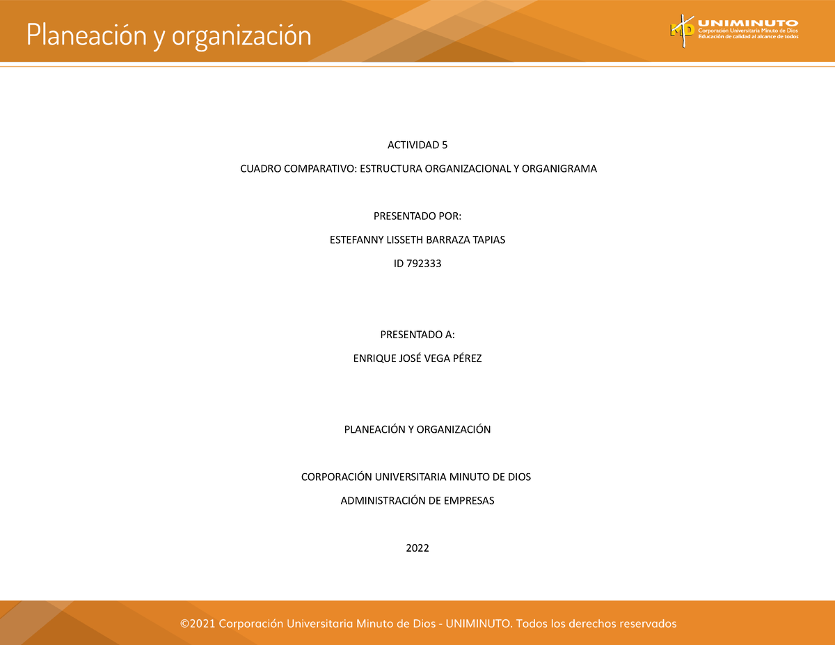 Activida 5 Planeacion 100 Actividad 5 Cuadro Comparativo