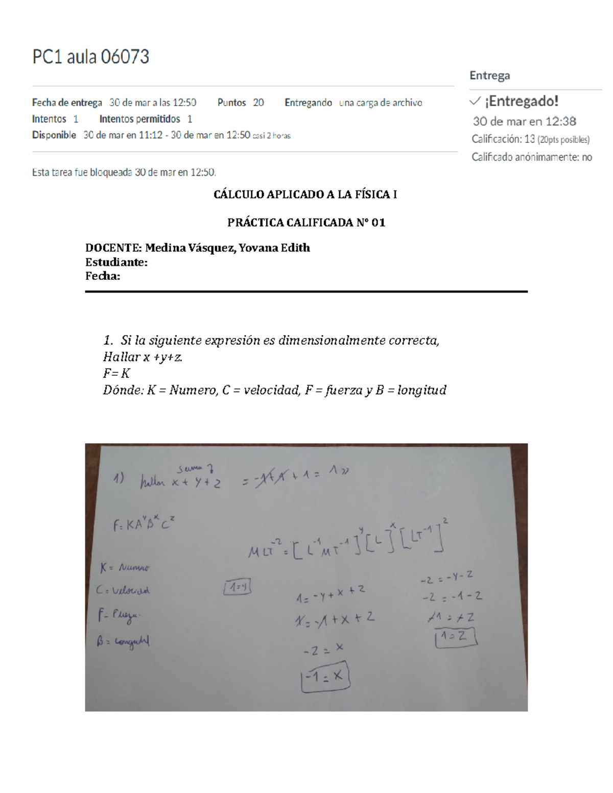 Pc1 Cafi Aula 06073 Esta Evaluacion Es La Primera Practica