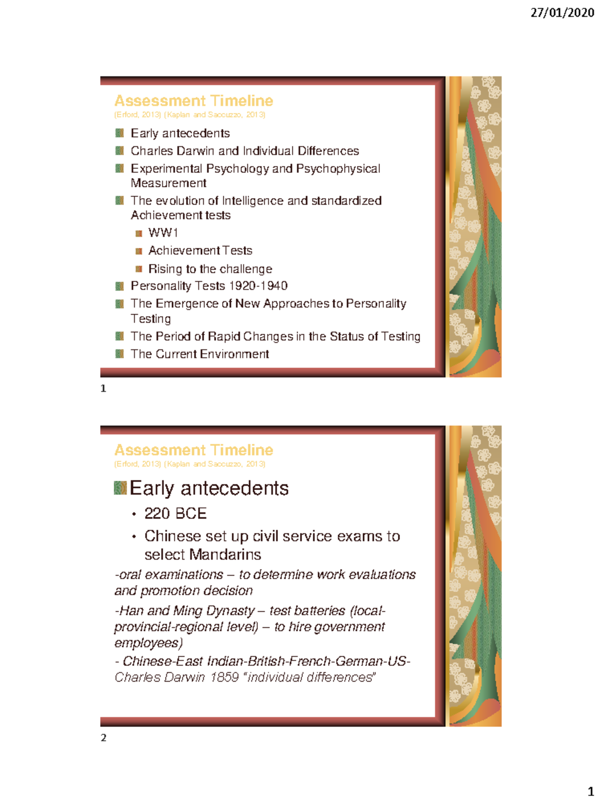 History Of Psychological Assessment Timeline Where It All Started