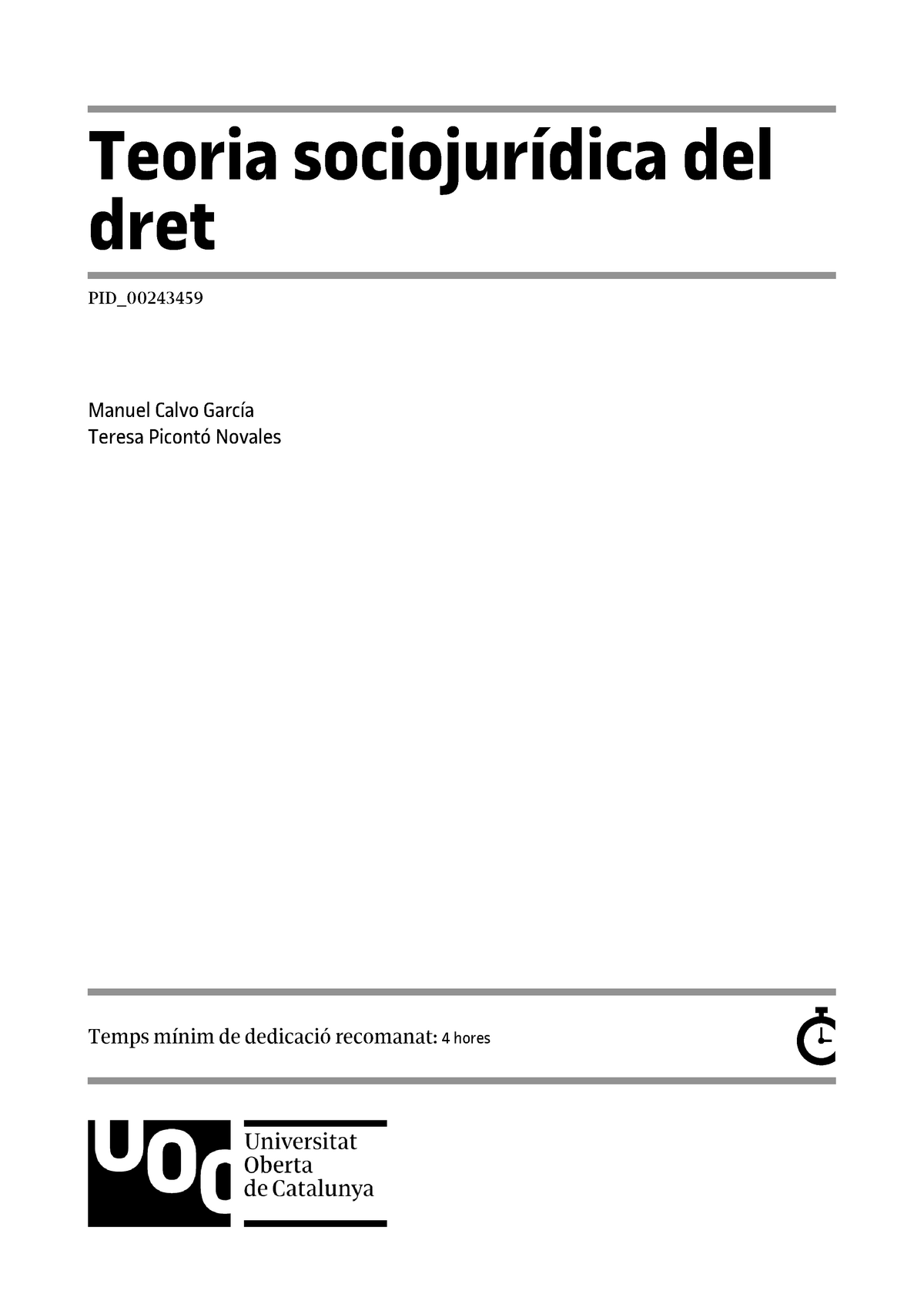 Tema 4 Teoria Sociojurídica Del Dret Teoria Sociojurídica Del Dret