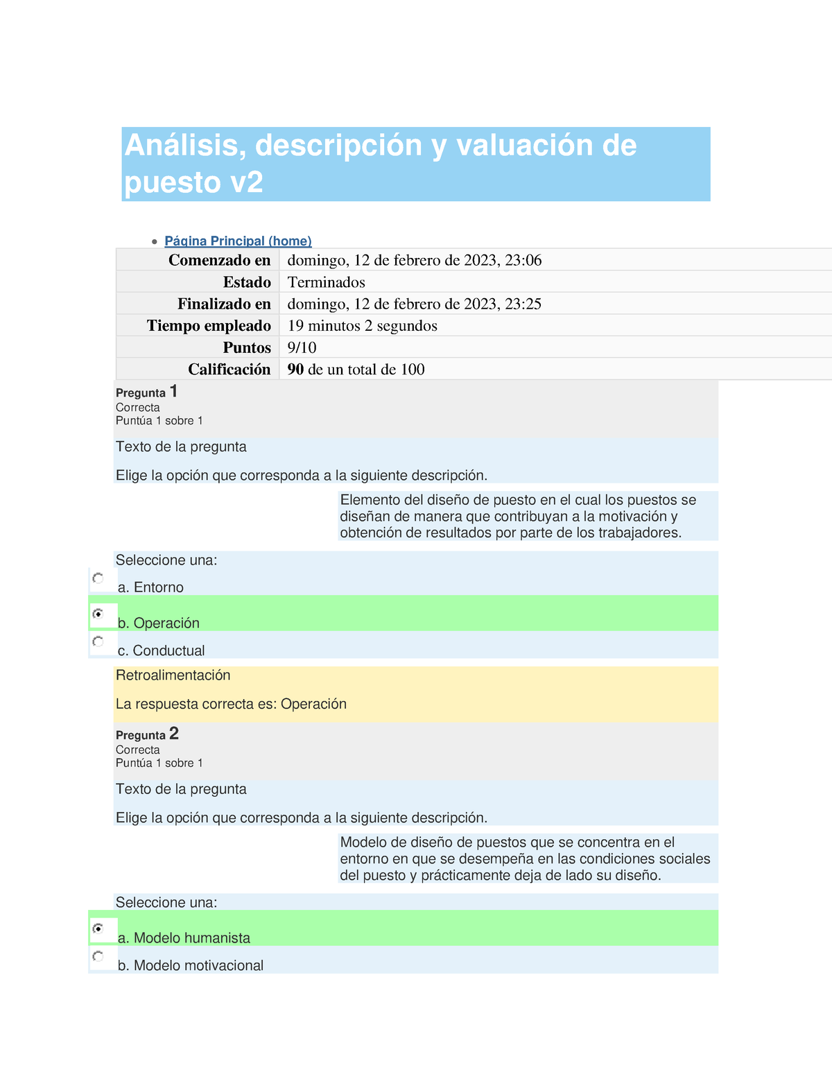 Conceptos Teóricos De Diseño De Puestos Análisis Descripción Y