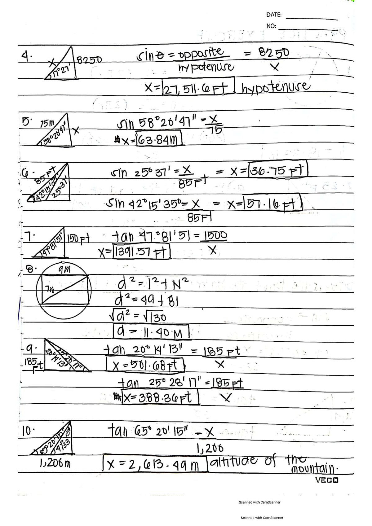 Plane Trigonometry Trigonometry Studocu