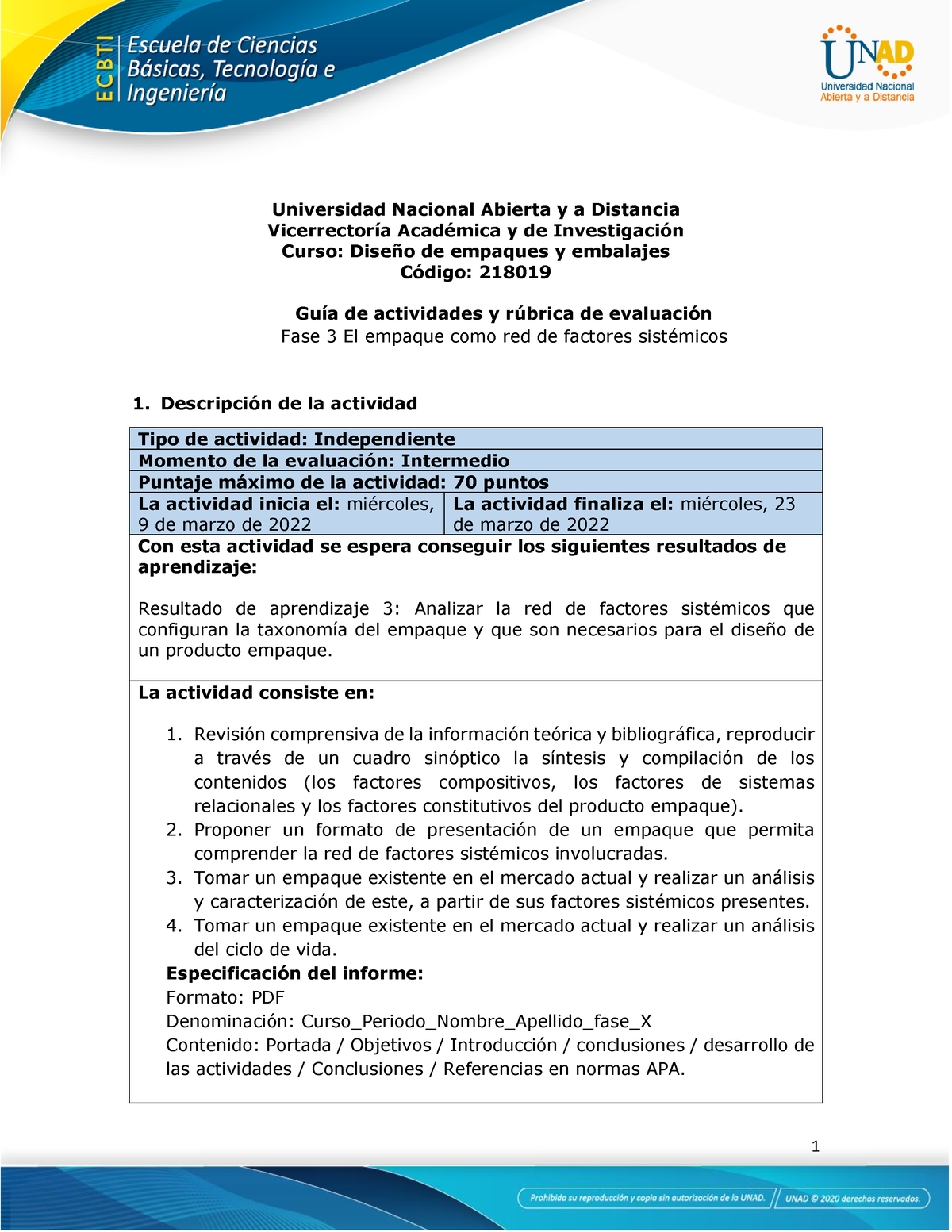 Guía De Actividades Y Rúbrica De Evaluación Unidad 2 Fase 3 El