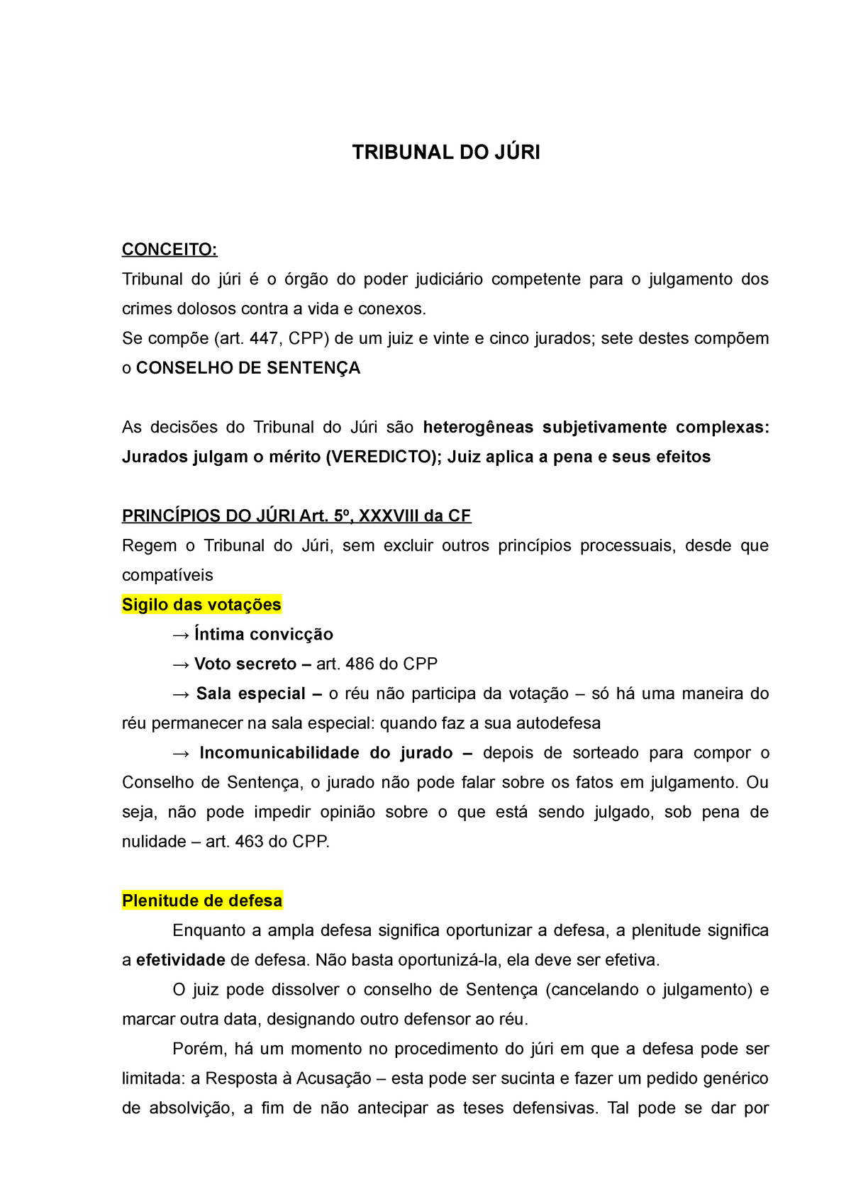 Tribunal Do Júri Tribunal Do JÚri Conceito Tribunal Do Júri é O