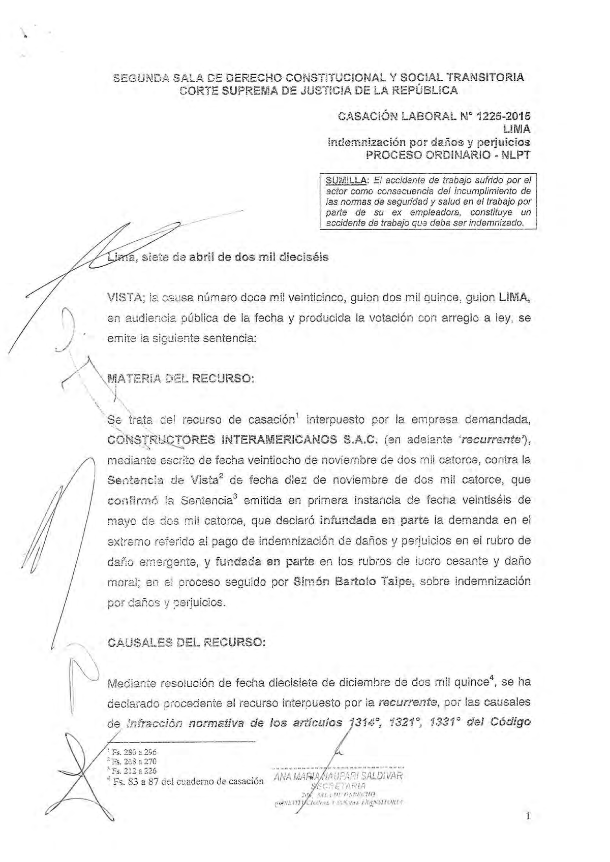 1 Resolucion 1225 2015 Segunda Sala Üe Derecho Constitucional Y