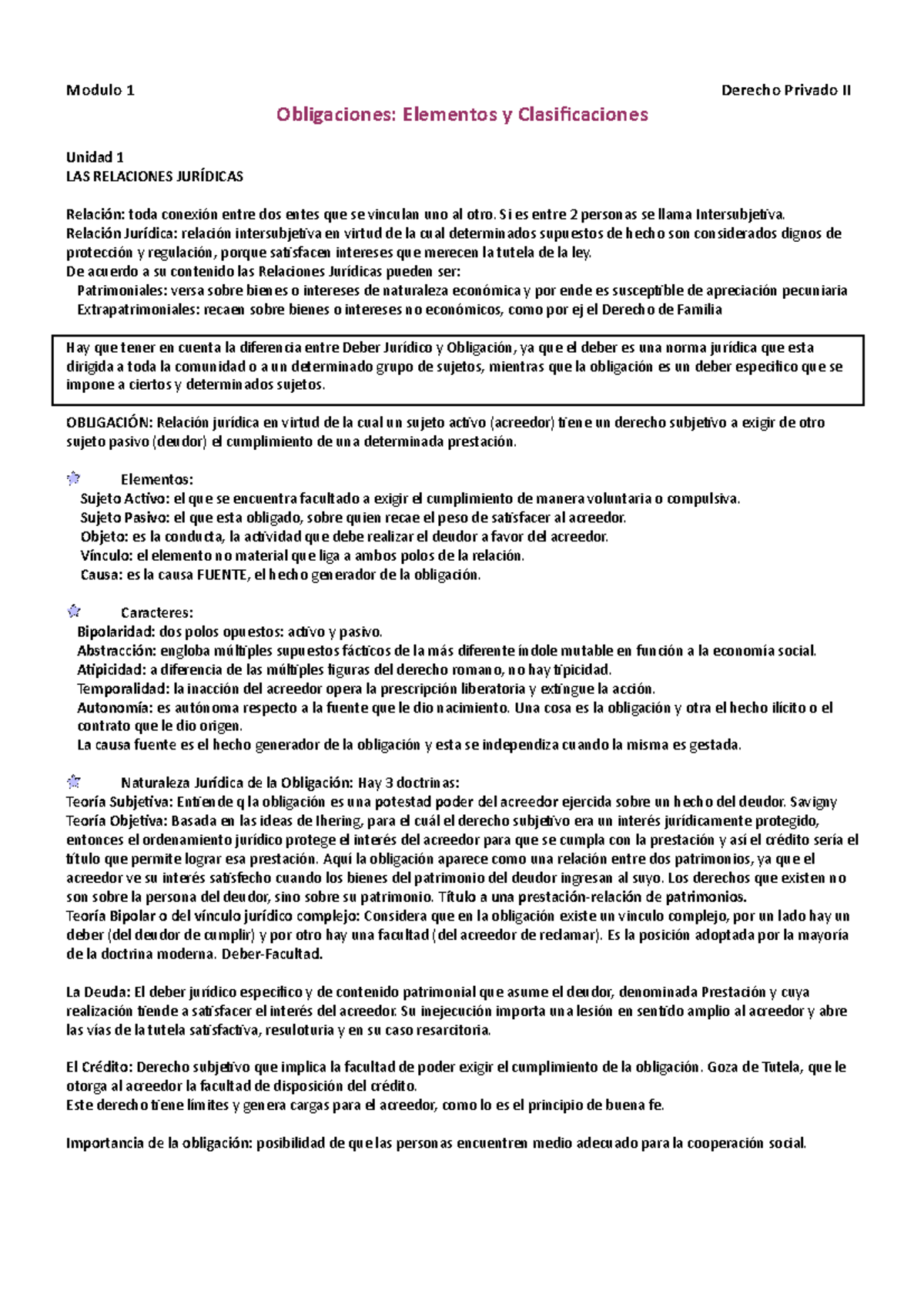 111908735 Resumen Derecho Privado Ii Completo Modulo 1 Derecho