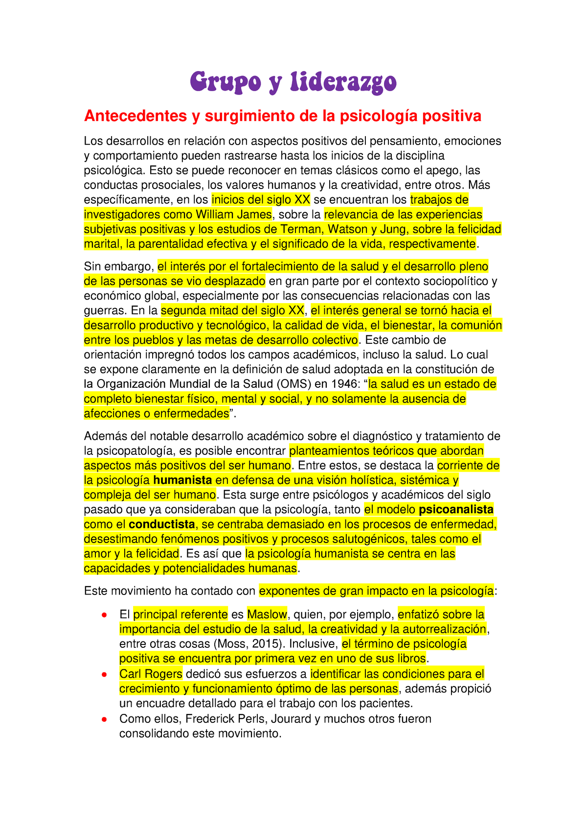 Grupo Y Liderazgo Resumen Parcial 1 Grupo Y Liderazgo Antecedentes