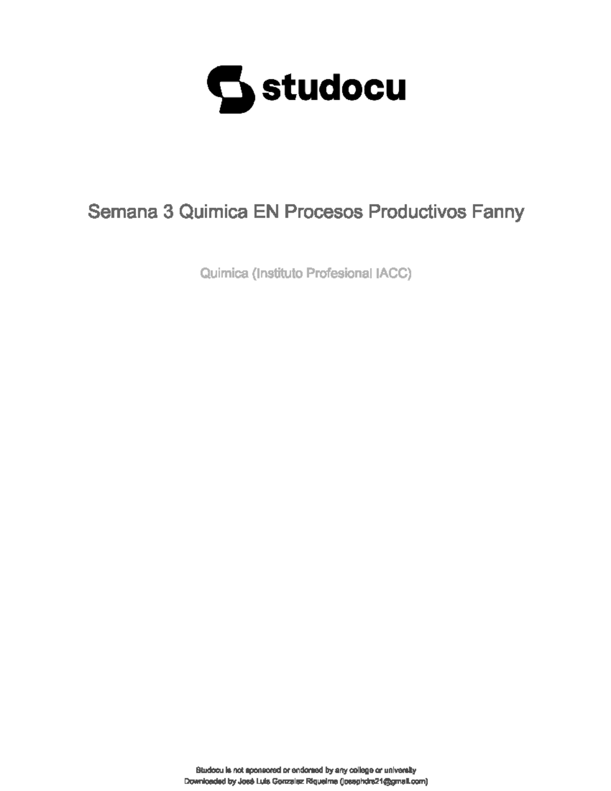 Quimica Semana 3 Procesos Productivos Studocu