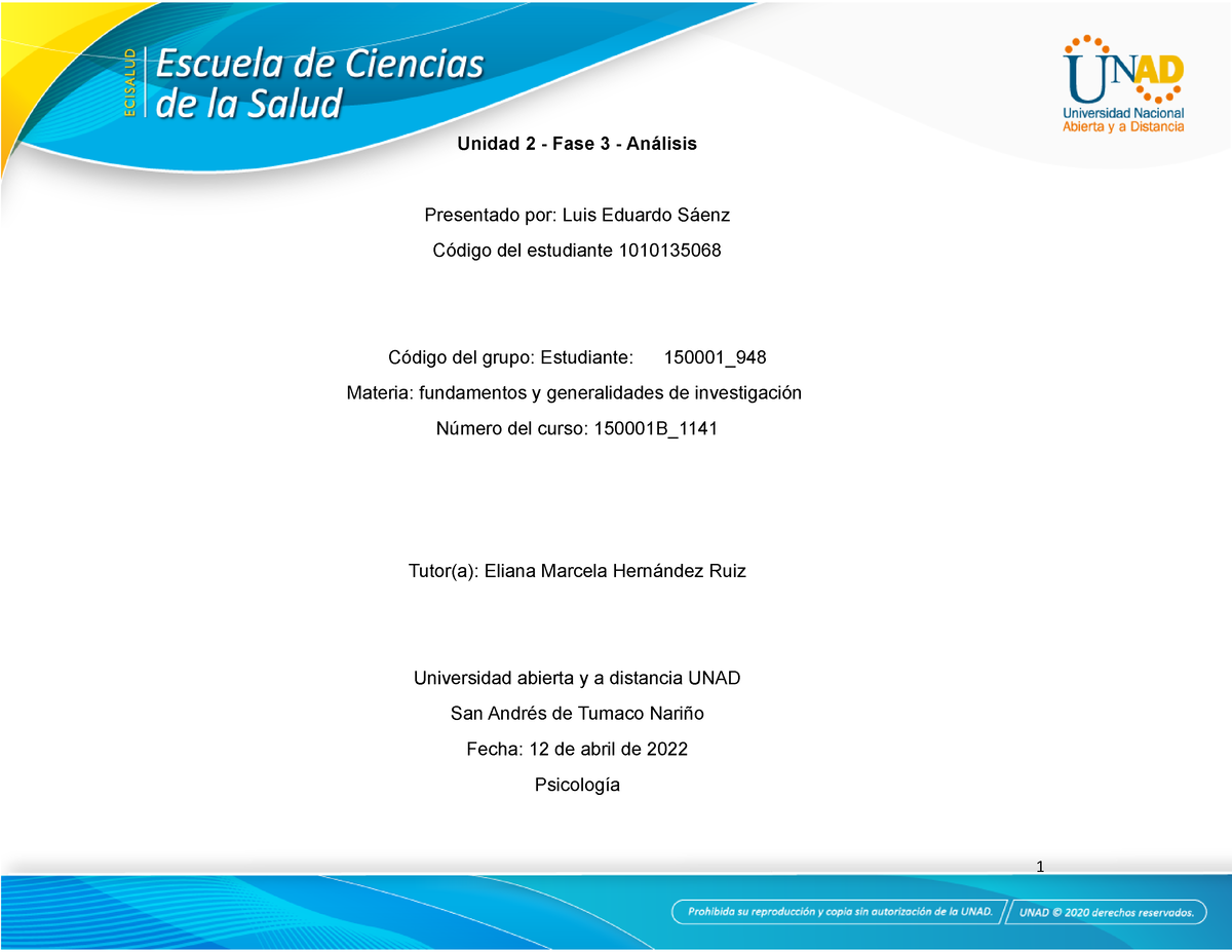 Matriz 2 Análisis Fase 3 Unidad 2 Fase 3 Análisis Presentado