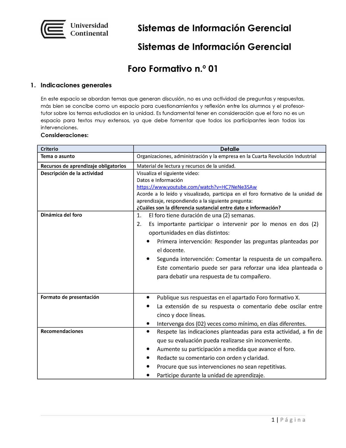 Foro Formativo 1 Material Para Estudiar Foro Formativo Nº 01 1