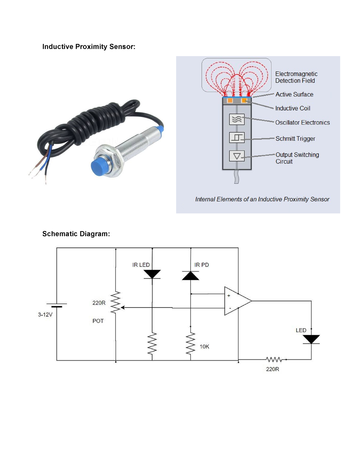 Inductive Proximity Sensor Inductive Proximity Sensor Schematic