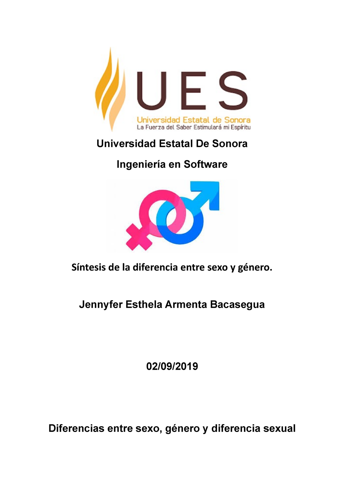 Diferencias Entre Sexo Género Y Diferencia Sexual Universidad