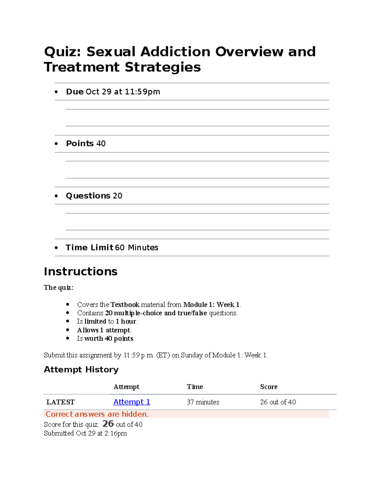 Lib5 Work Quiz Sexual Addiction Overview And Treatment Strategies