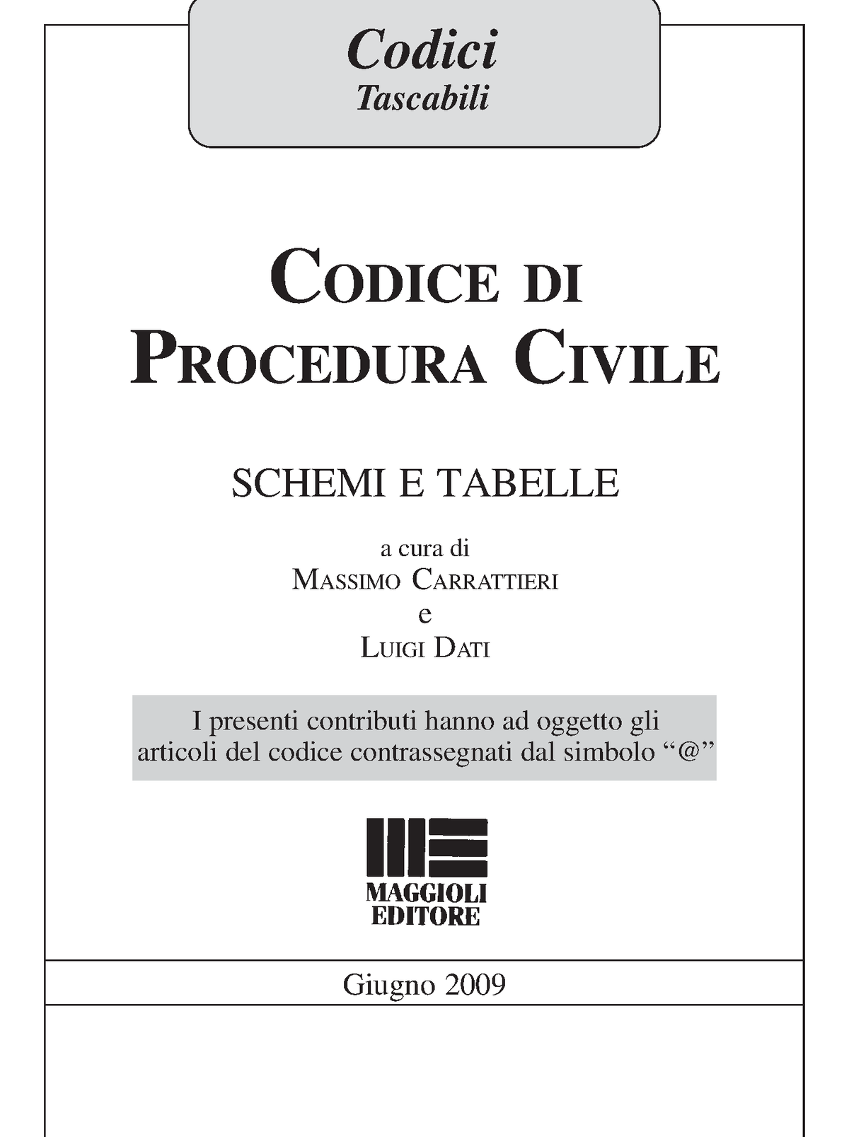 Codice Di Procedura Civile Codici Tascabili Codice Di Procedura