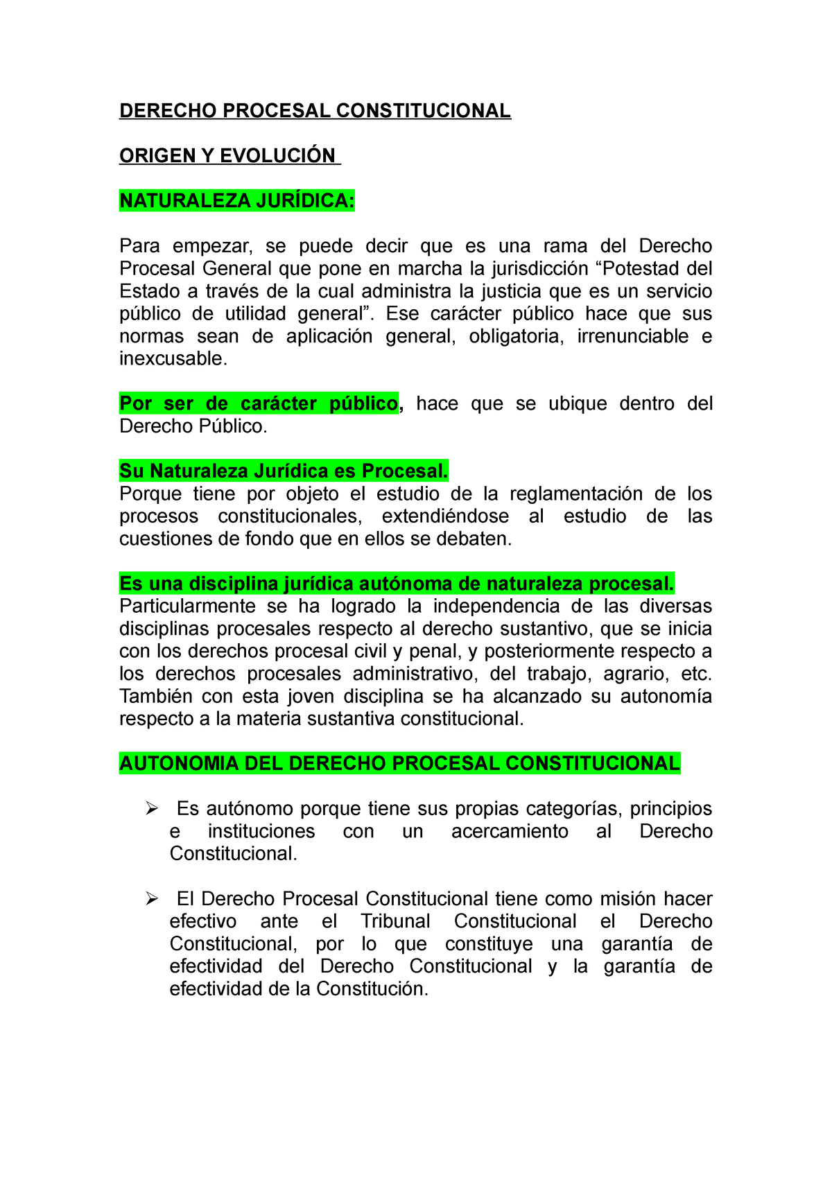 Derecho Procesal Constitucional 2 Derecho Procesal Constitucional