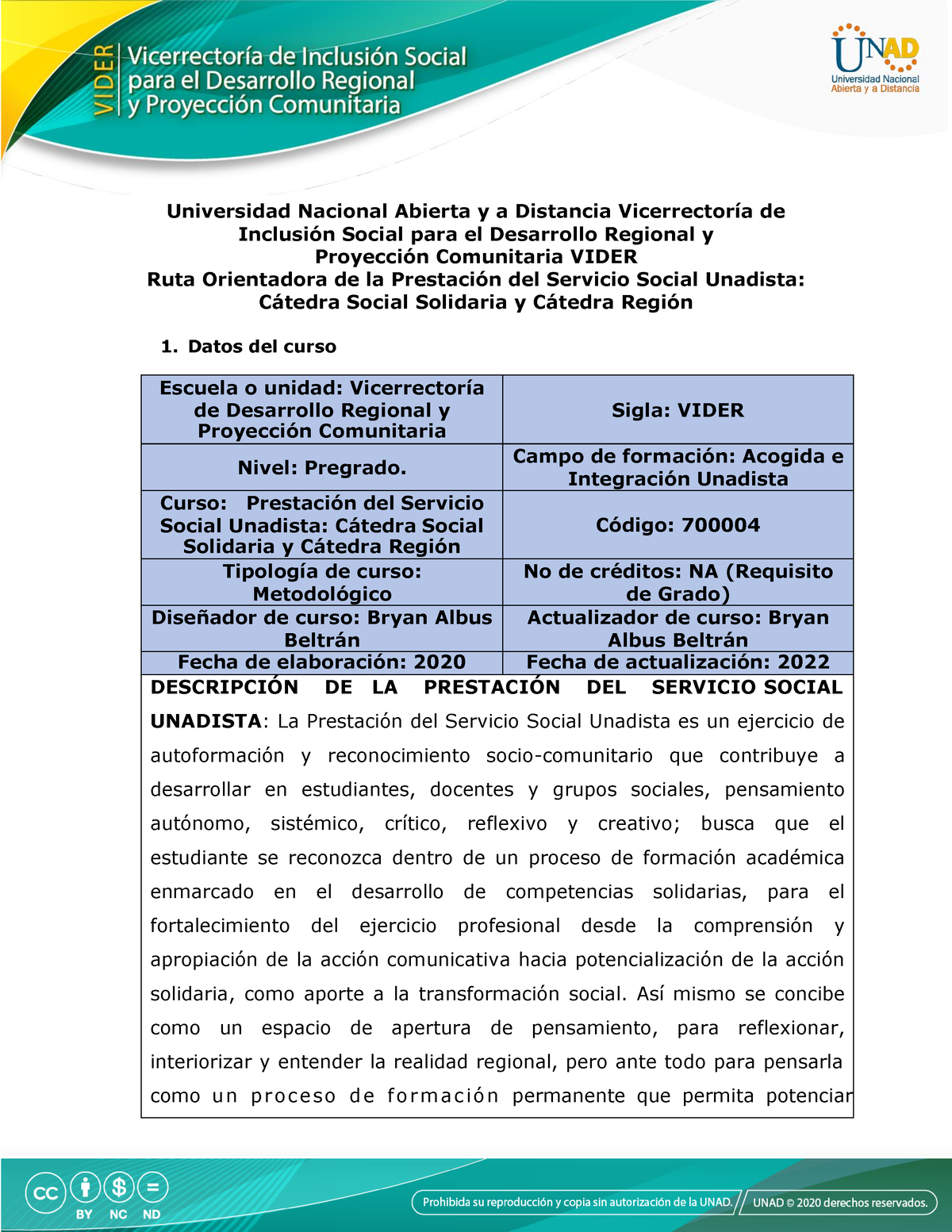 Ruta Orientadora Prestacion Del Servicio Social Unadista Universidad