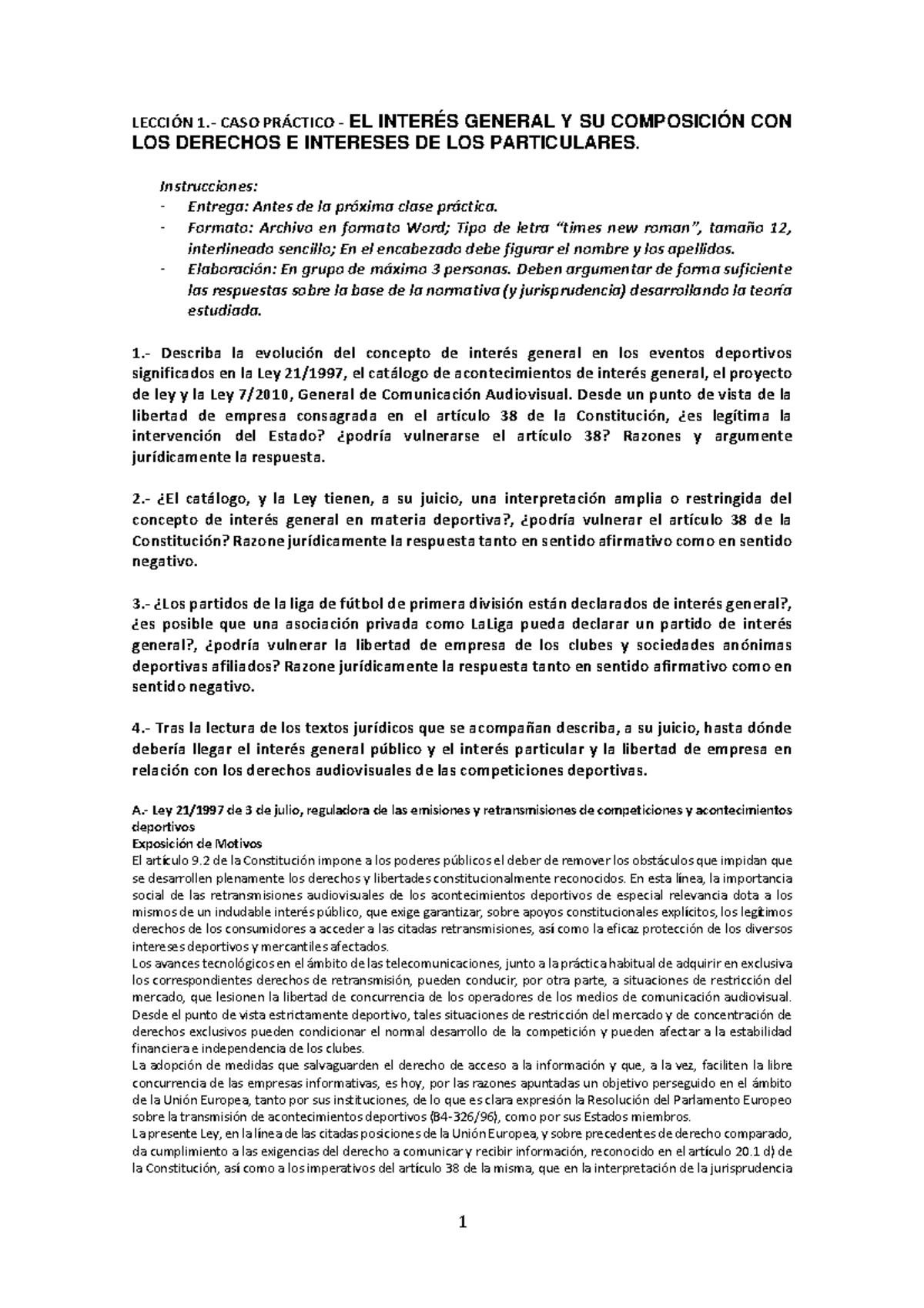 Caso Pr Ã¡ctico Leccion 1 LecciÓn 1 Caso PrÁctico El InterÉs