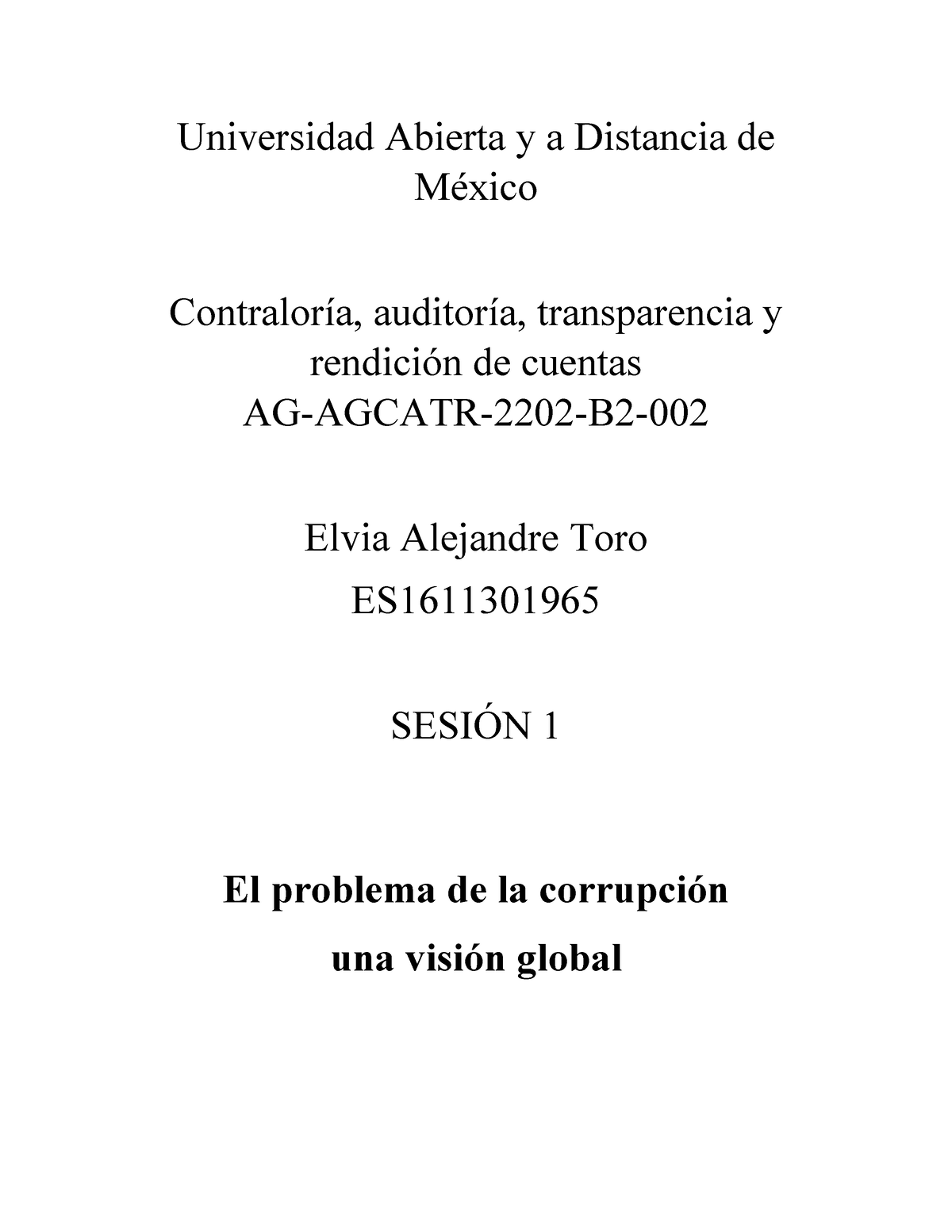 Agcatr M6 U1 S1 A1 Elat Universidad Abierta Y A Distancia De México