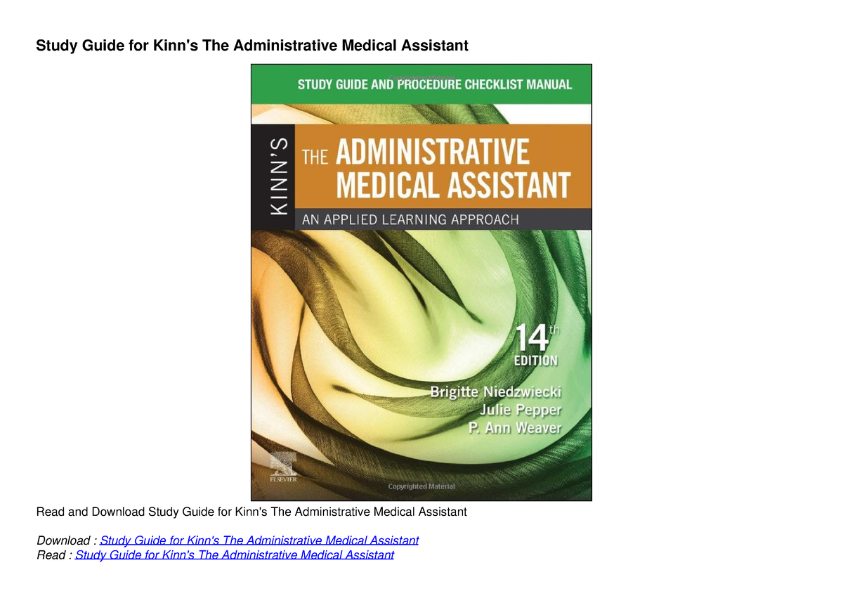 Get Pdf Download Study Guide For Kinns The Administrative Medical