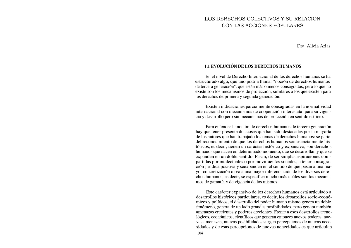 13 Derechos Colectivos Los Derechos Colectivos Y Su Relacion Con Las