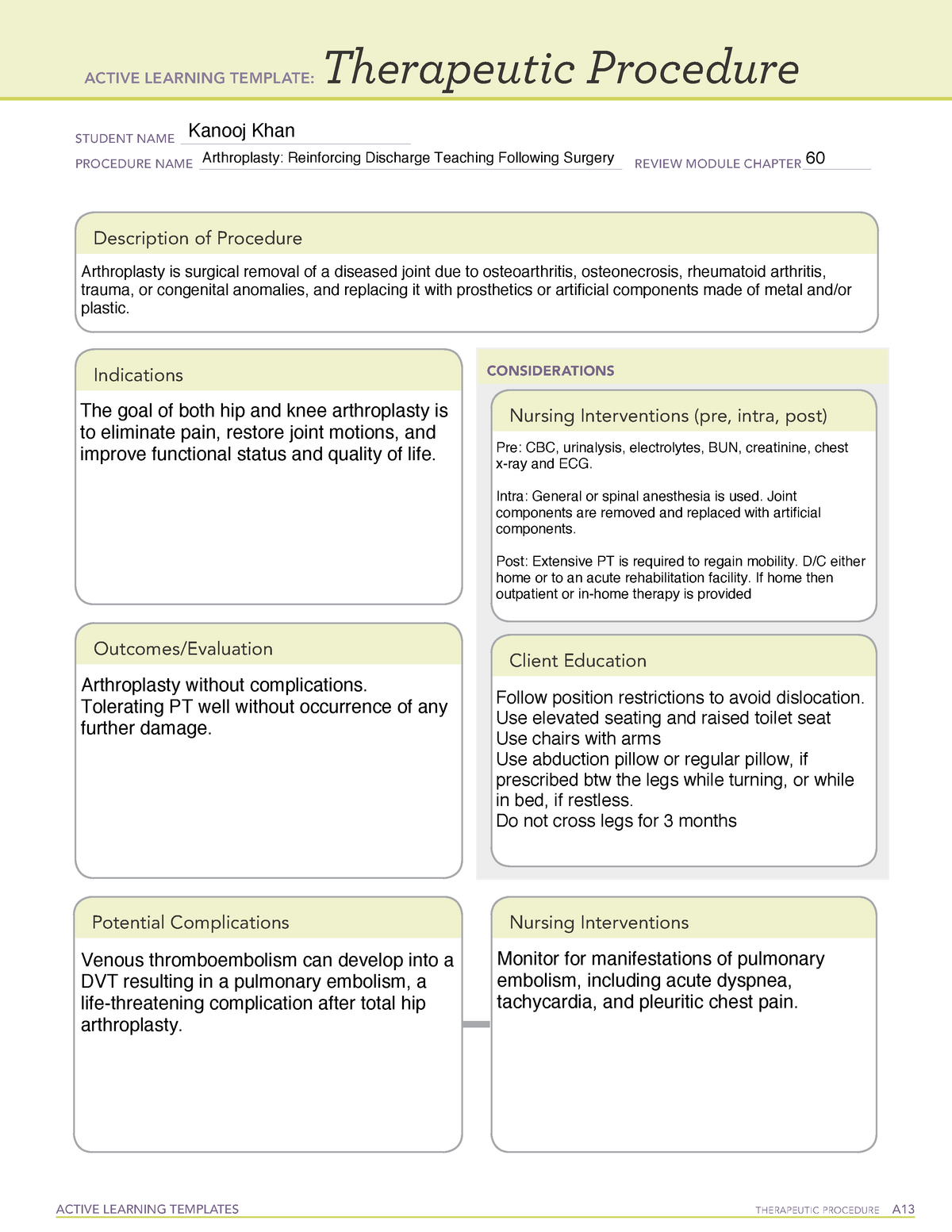 Systems Disorder Ati Active Learning Template Example