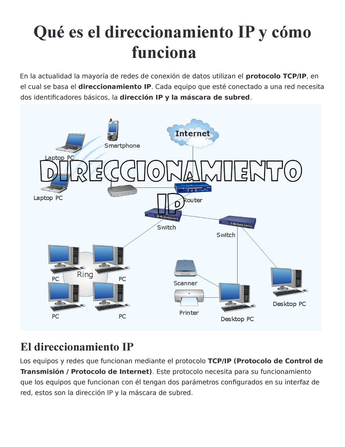 Qué Es El Direccionamiento Ip Y Cómo Funciona Qué Es El