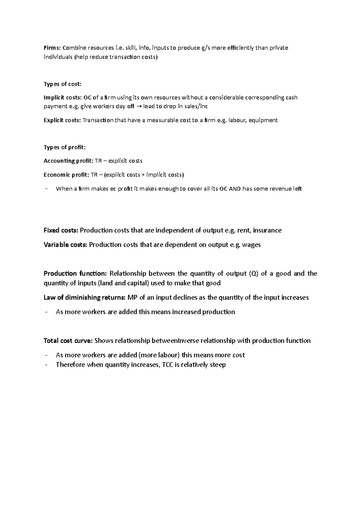 Chapter 6 Introduction To Tort Law Notes Firms Combine Resources I