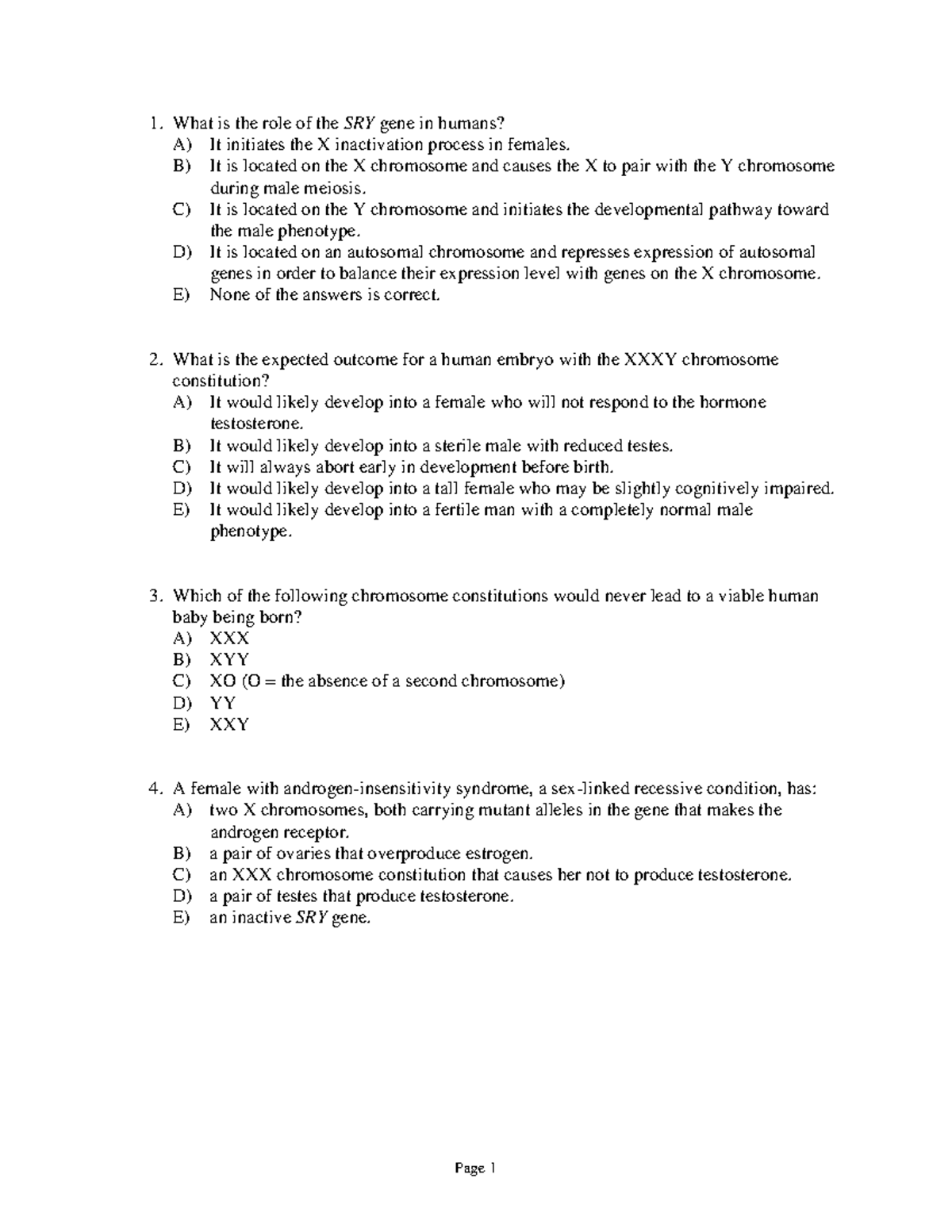 Chapter 4 Sex Determination And Sex Linked Characteristics What Is