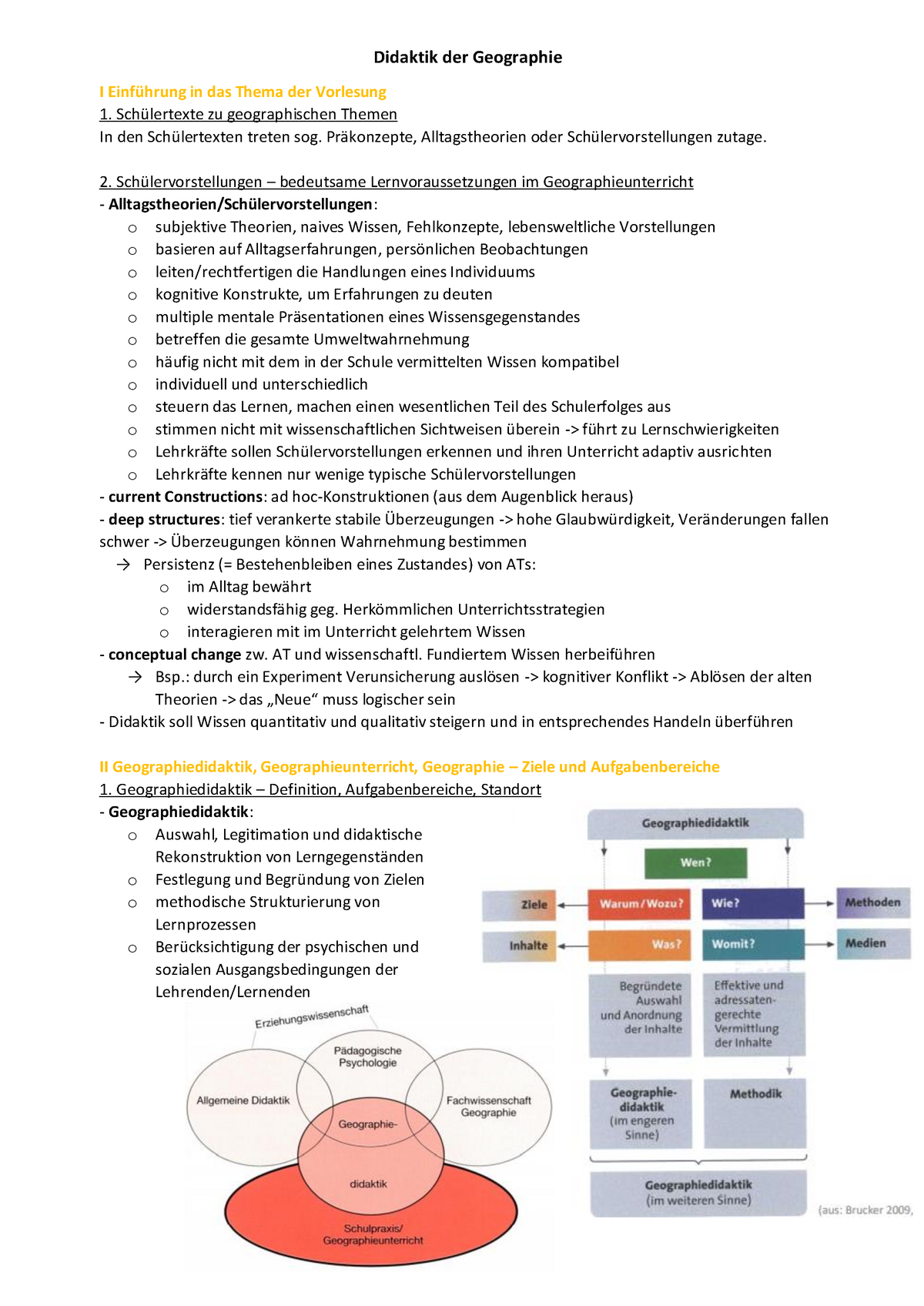 Didaktik Der Geographie Zusammenfassung Kopie Didaktik Der