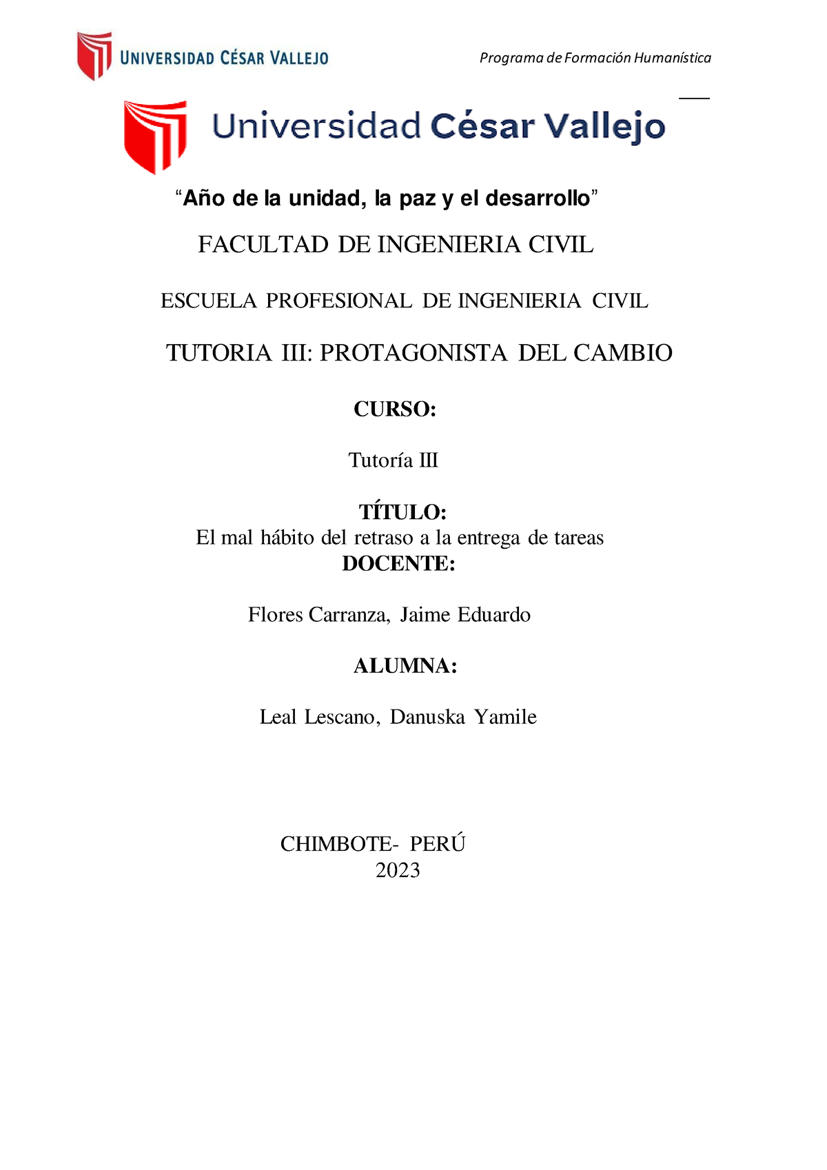 3° Proyecto Emprendedor Tutoría Iiidl Programa De Formación