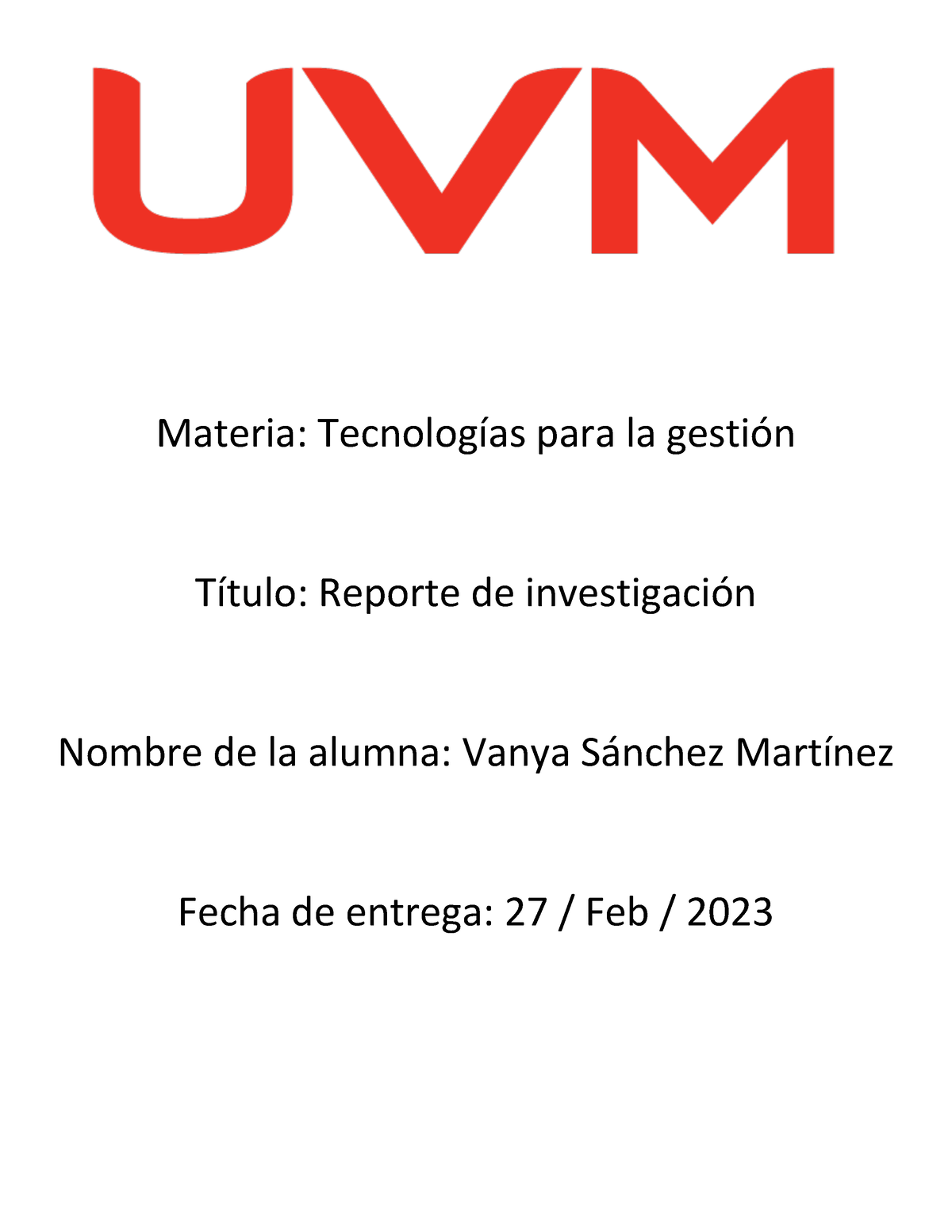 A1 Vsm Ri Actividad Materia Tecnologías Para La Gestión Título