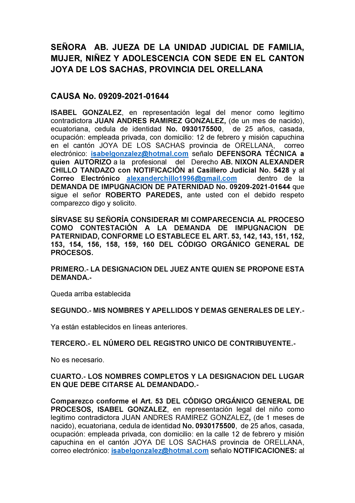 Introducir 41 Imagen Modelo De Demanda De Nulidad De Reconocimiento De