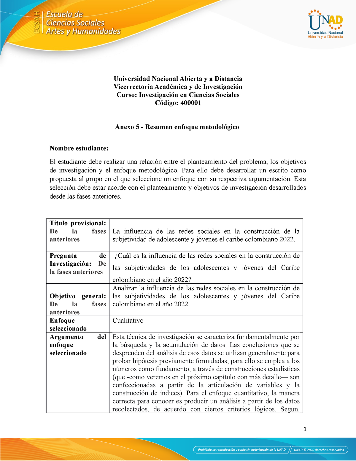 Anexo 5 Resumen Enfoque Metodológico Universidad Nacional Abierta Y