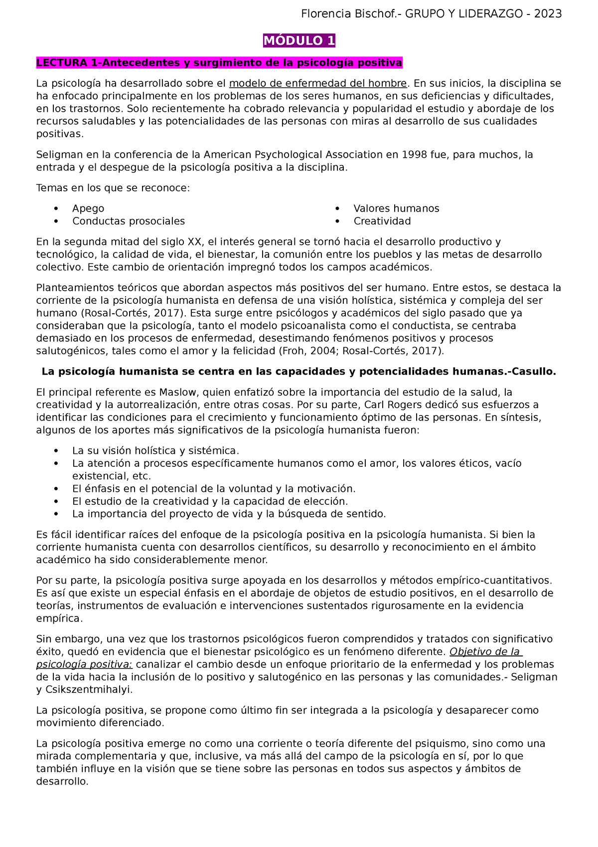 Resumen Grupo Y Liderazgo M1 Y M2 MÓdulo 1 Lectura 1 Antecedentes Y