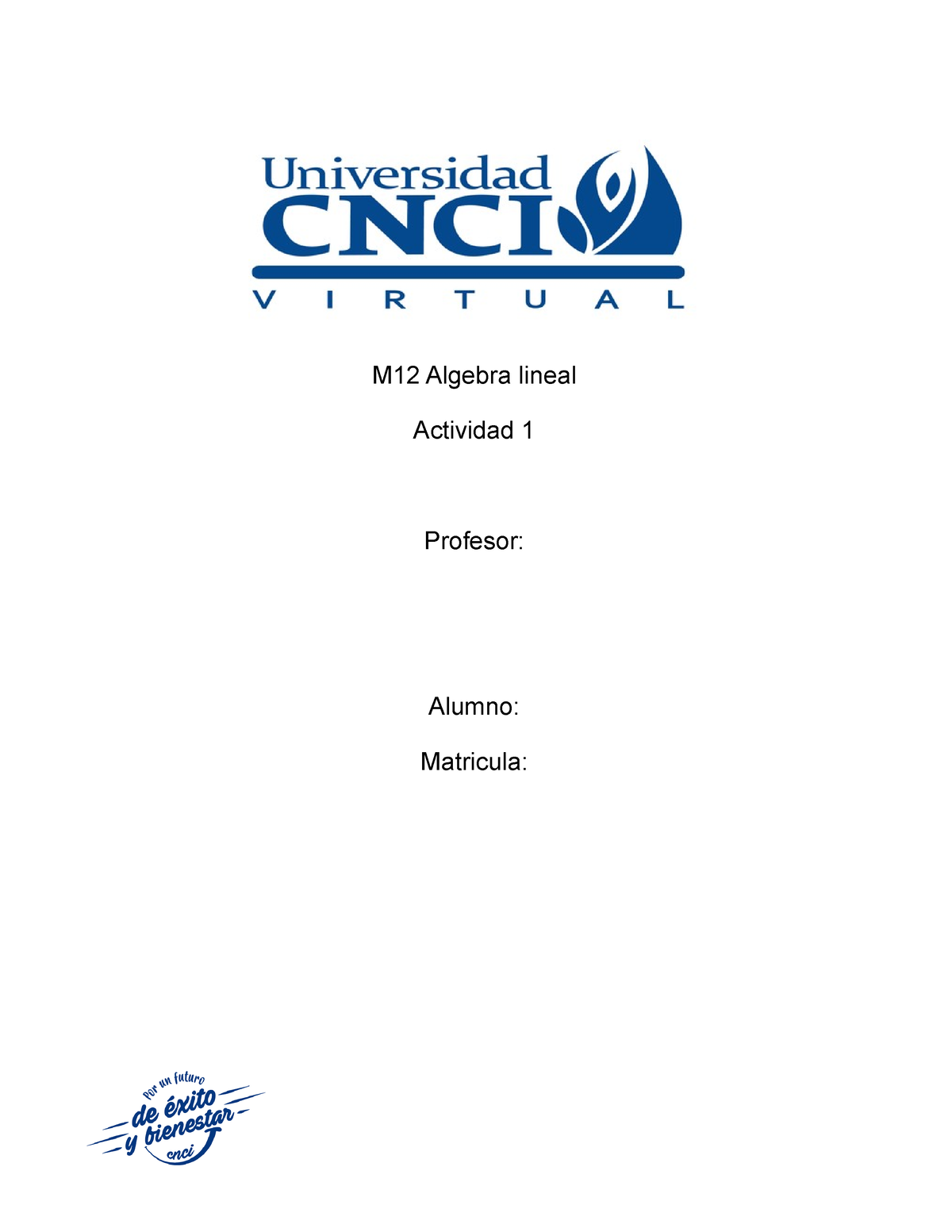 M12 Algebra Lineal Act 1 Copia M12 Algebra Lineal Actividad 1