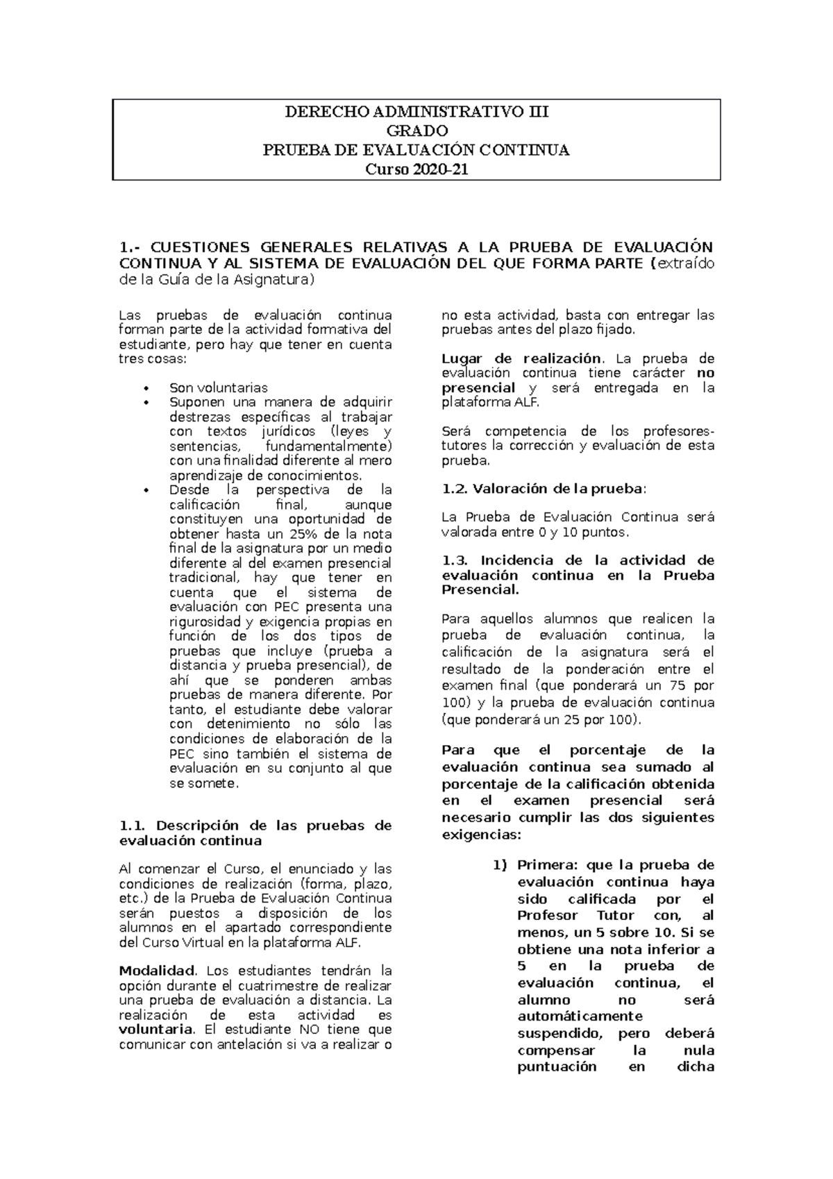 Pec Derecho Administrativo Iii Grado 2022 Derecho Administrativo Iii