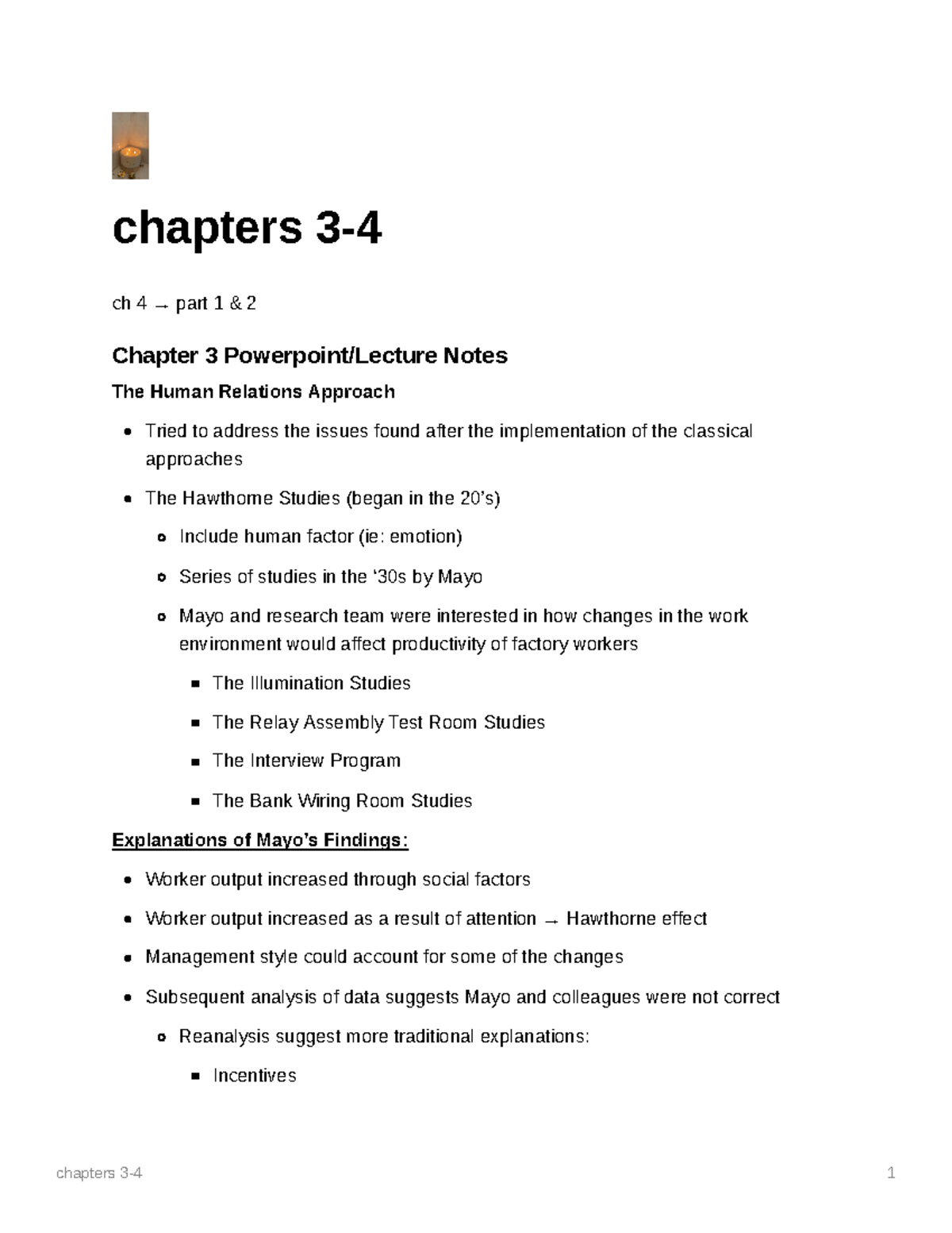 Chapters 3 4 Chapters 3 Ch 4 → Part 1 And 2 Chapter 3 Powerpoint