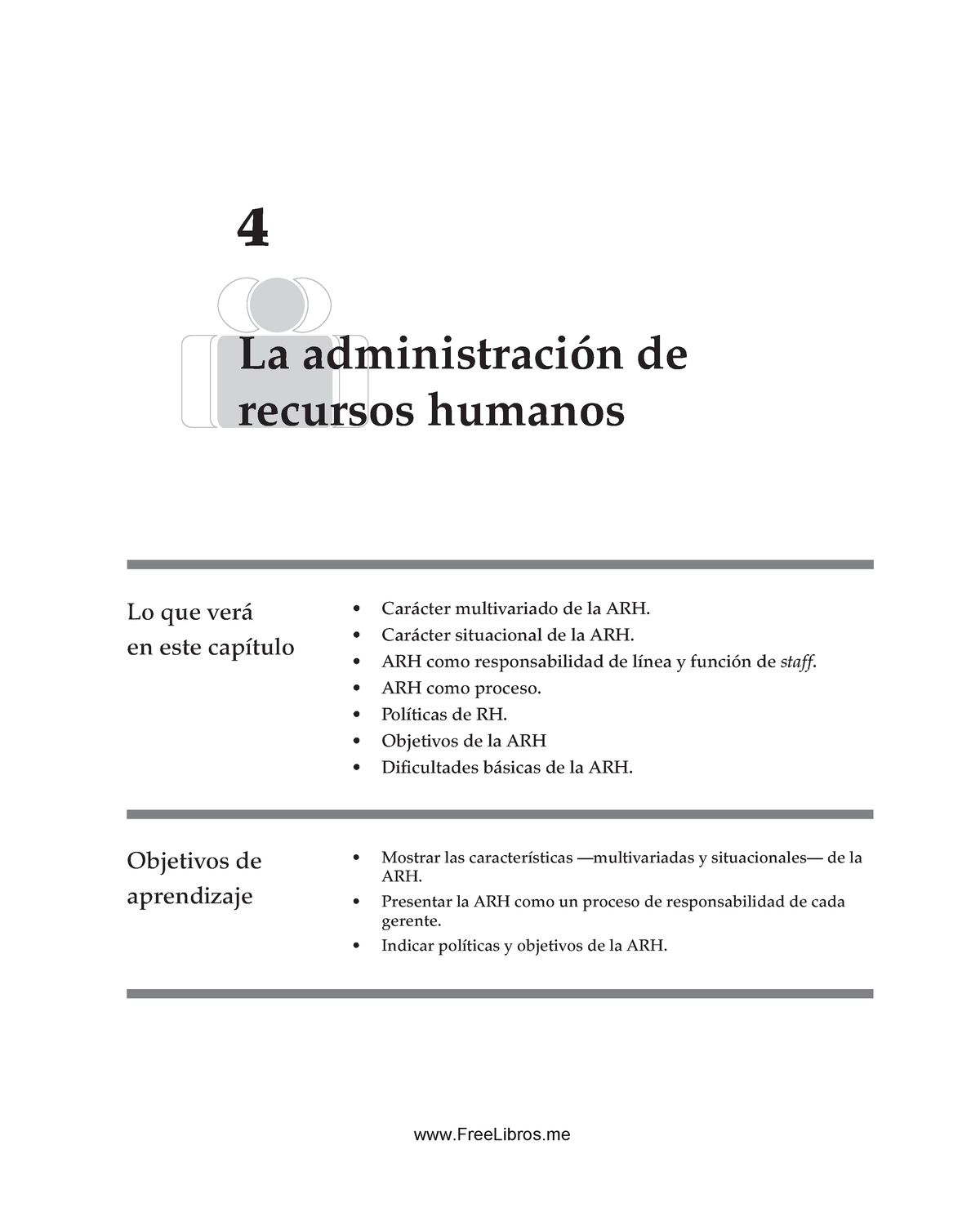 Administración De Recursos Humanos 4 La Administración De Recursos