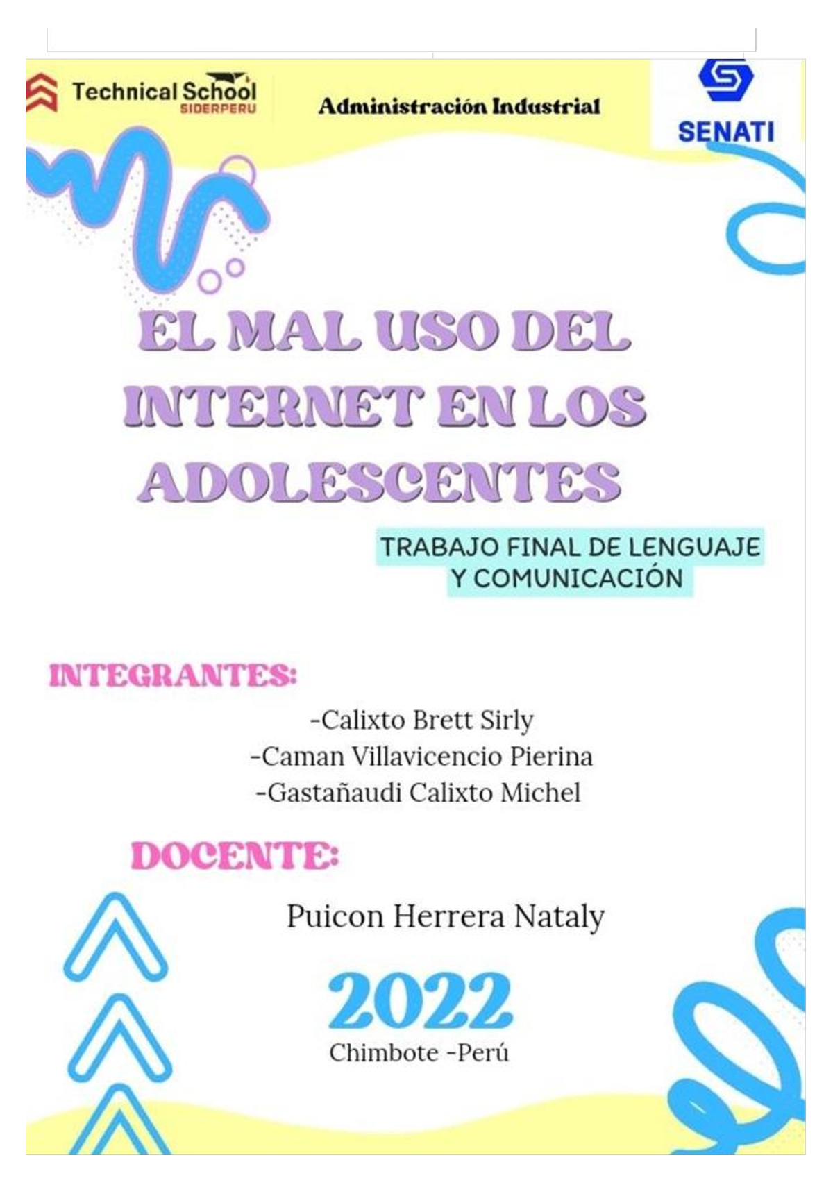 El Mal Uso Del Internet En Los Adolescentes 1 El Mal Uso Del Internet