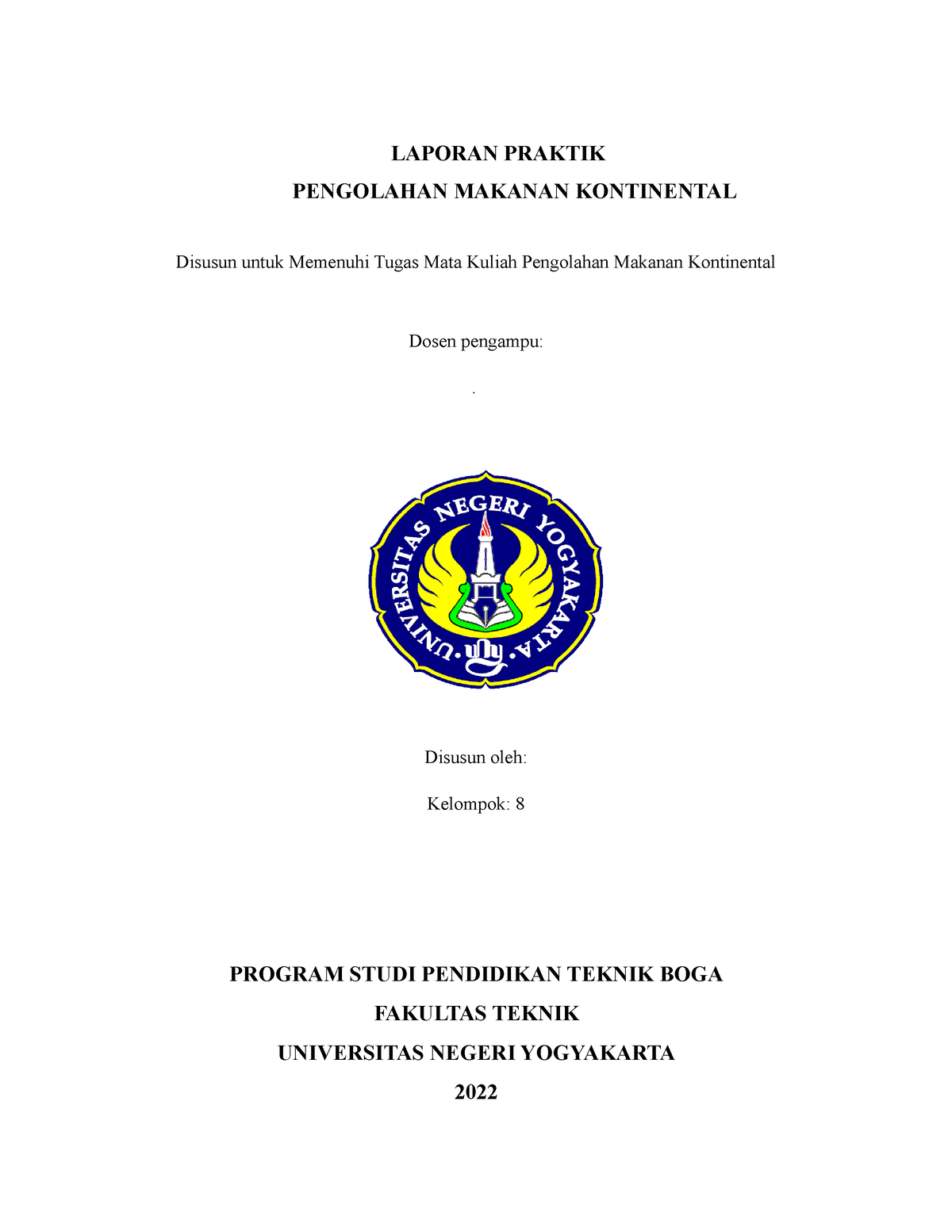 Laporan Praktikum Hidangan Sepinggan Dan Sandwich Laporan Praktik