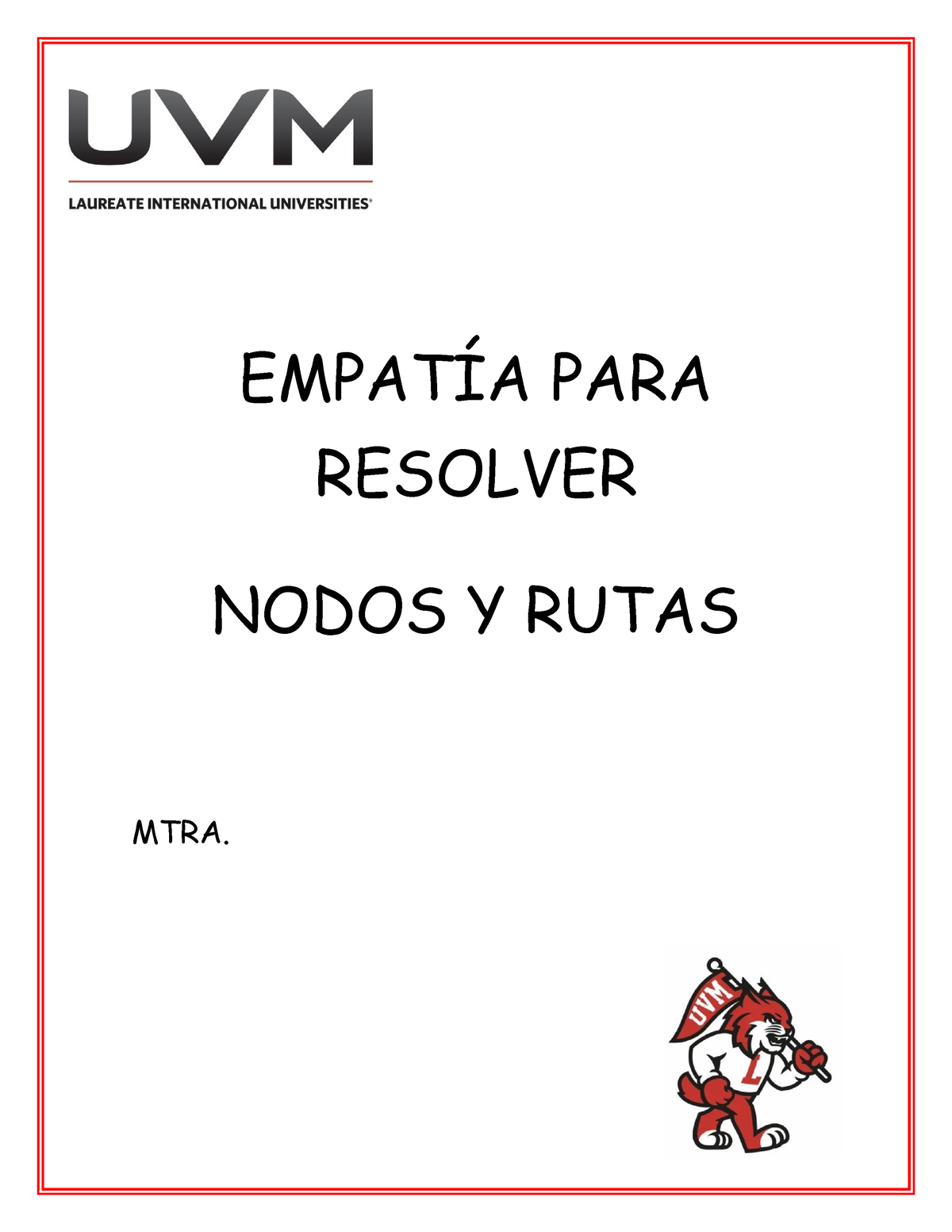 A6 Sag Empatia Para Resolver EmpatÍa Para Resolver Nodos Y Rutas