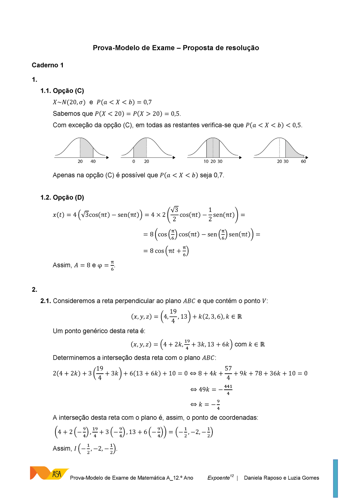 Prova Modelo 05jun2019 Resolução 12 Prova Modelo De Exame Proposta