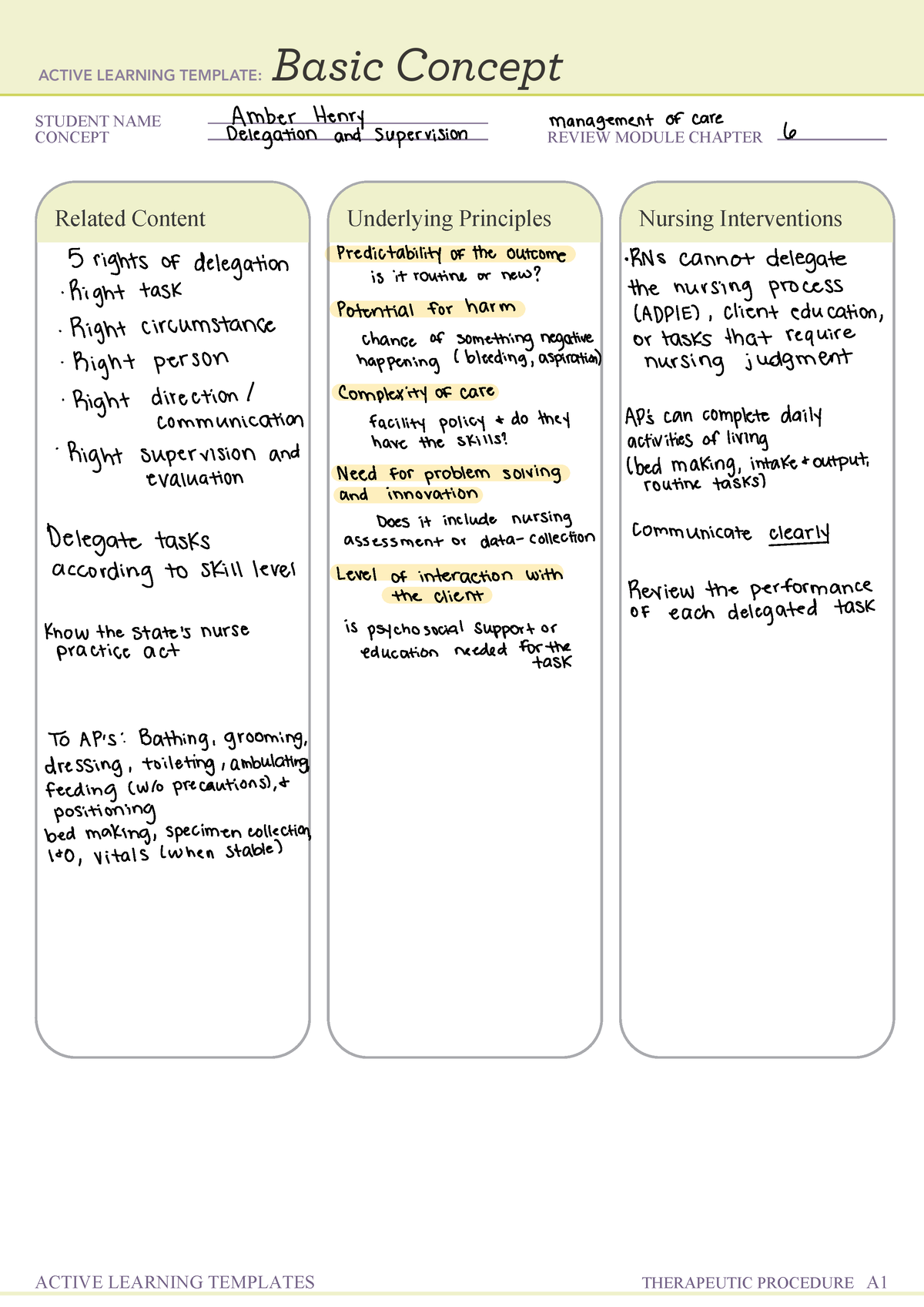 Practice B Remediation Student Name Concept Review Module Chapter