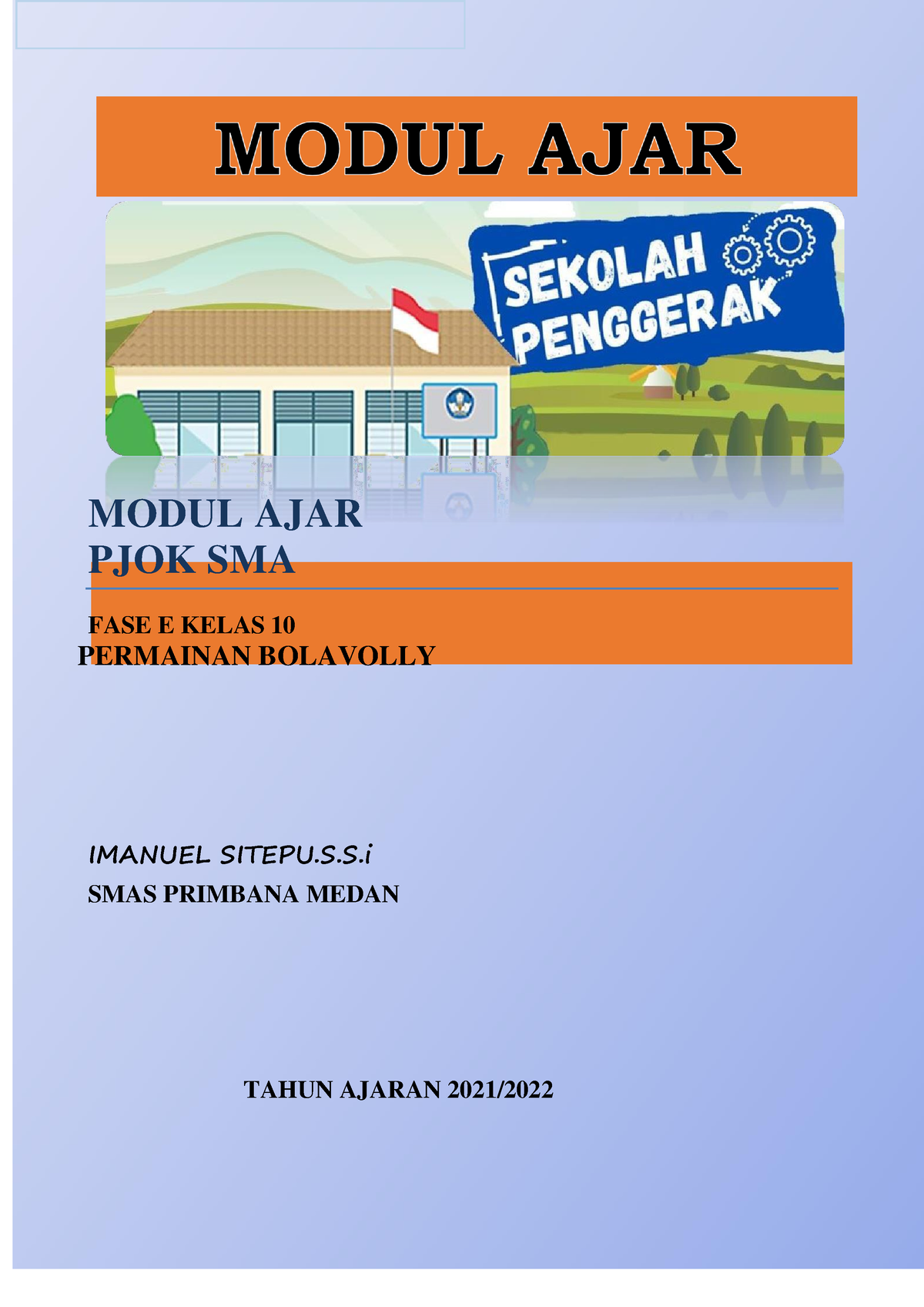 Modul Pjok Fase E Modul Ajar Pjok Sma Fase E Kelas 10 Permainan