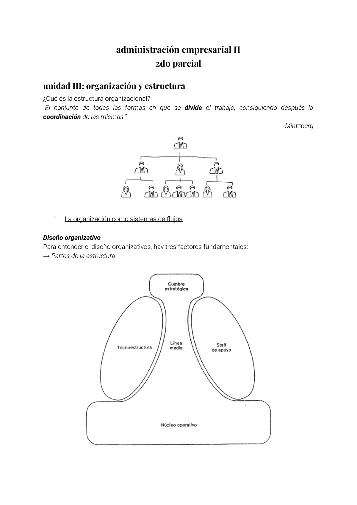 2do Parcial Administración Empresarial Ii Administración