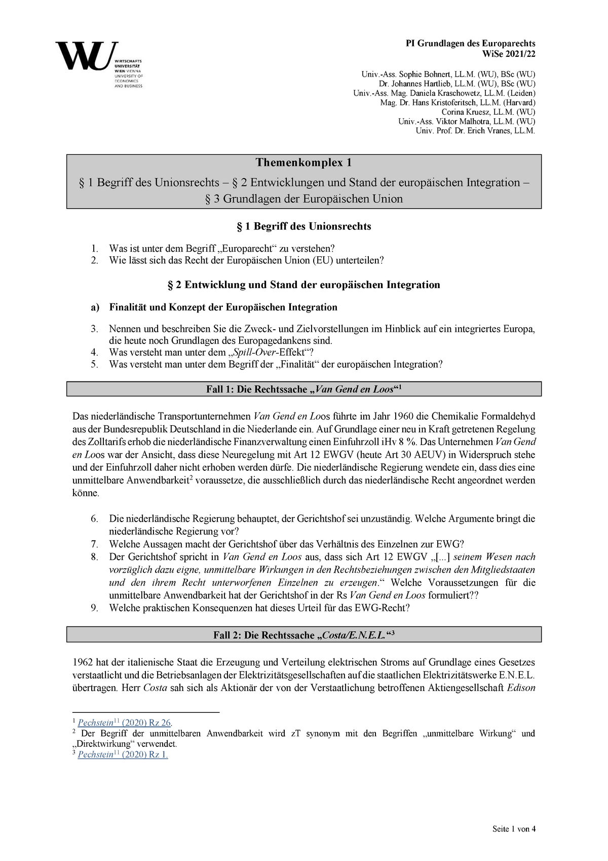 Gle Tk 1 Vorbereitungsblatt Wi Se 2021 22 Grundlagen Des Europarechts