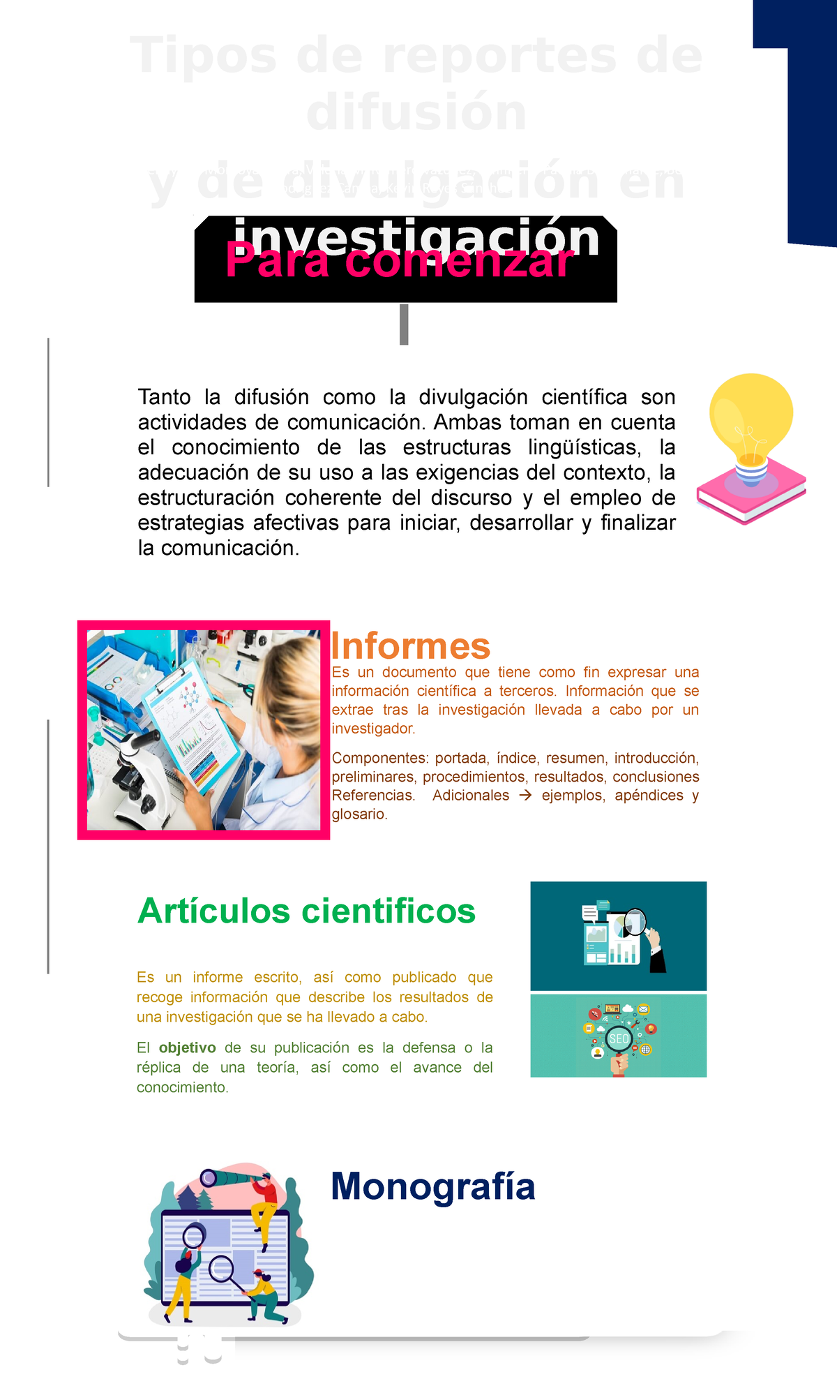 Infografia Trabajo De 10 Tipos De Reportes De Difusión Y De