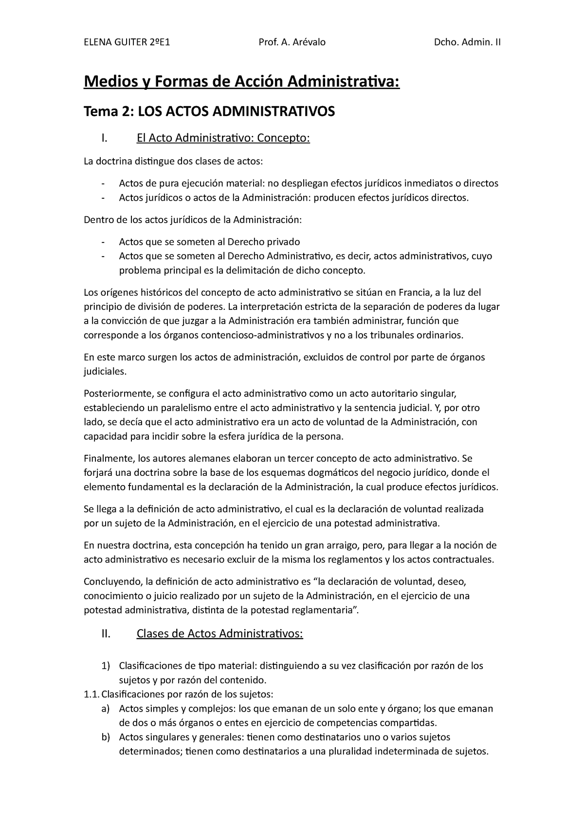 Tema 2 Los Actos Administrativos Medios Y Formas De Acción