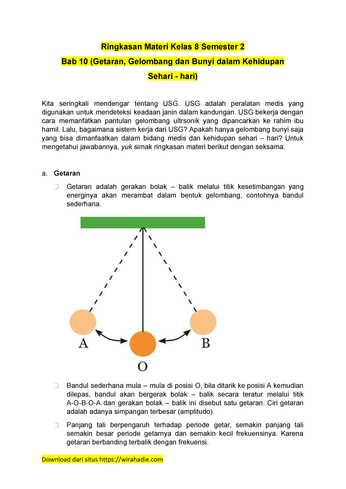 B4 Getaran Gelombang Dan Bunyi 48 Ipa Smp 8 S2 B10 Rita Purwanti