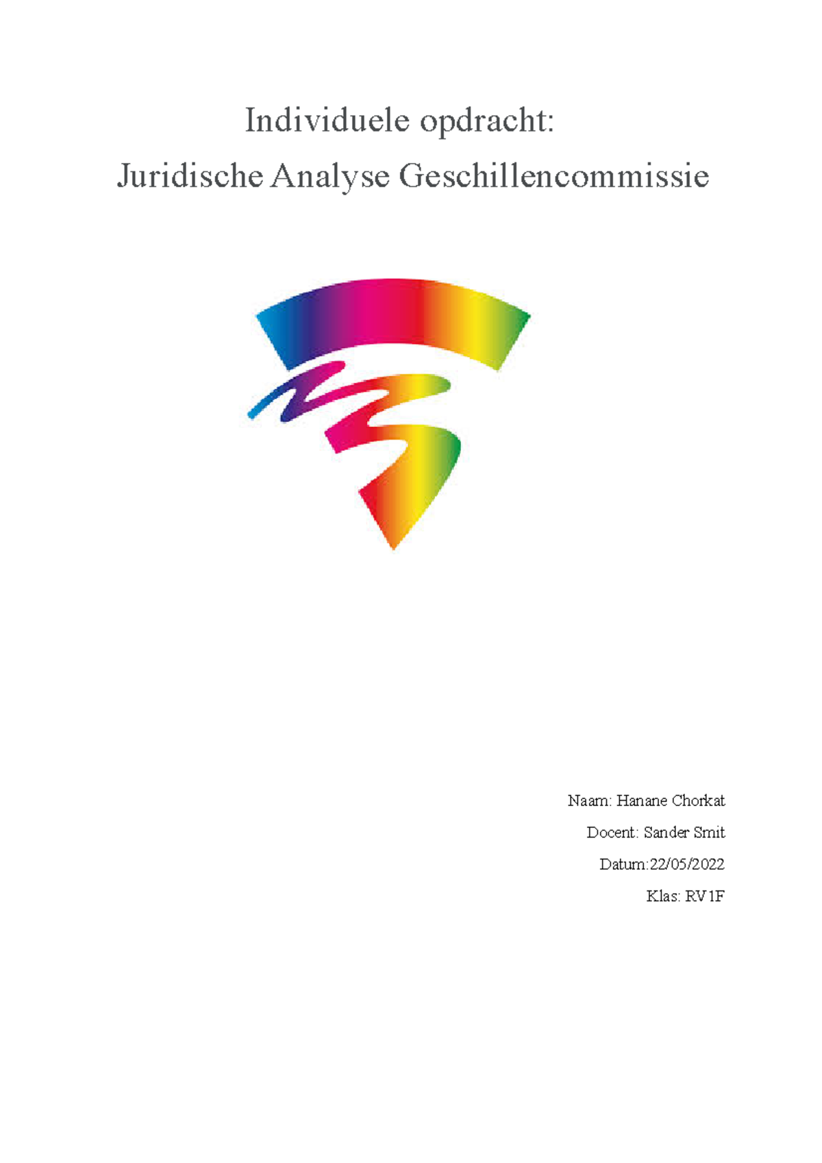 Individuele Opdracht Juridische Analyse Dossier C Wekando Volledig